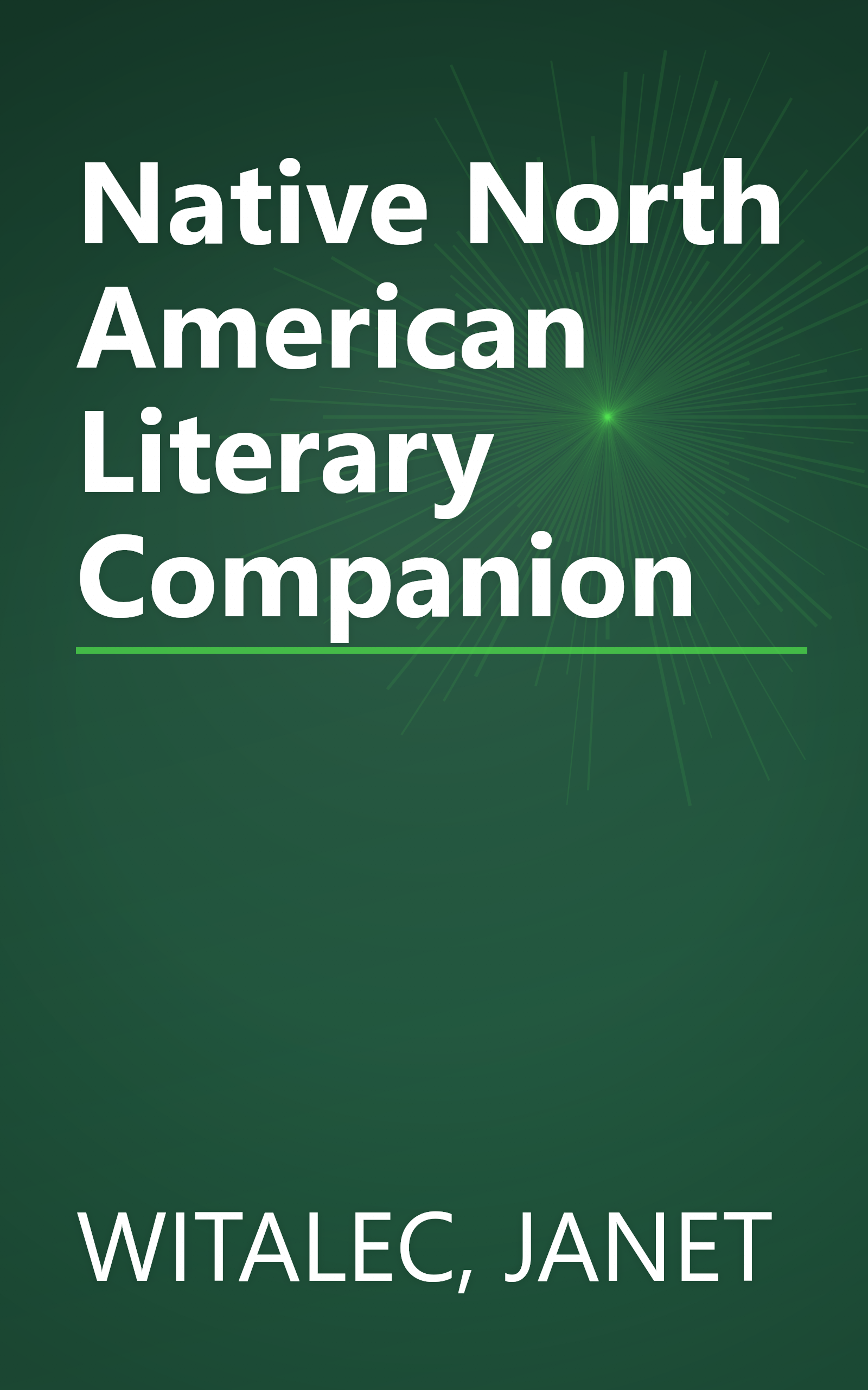 Native North American Literary Companion book cover