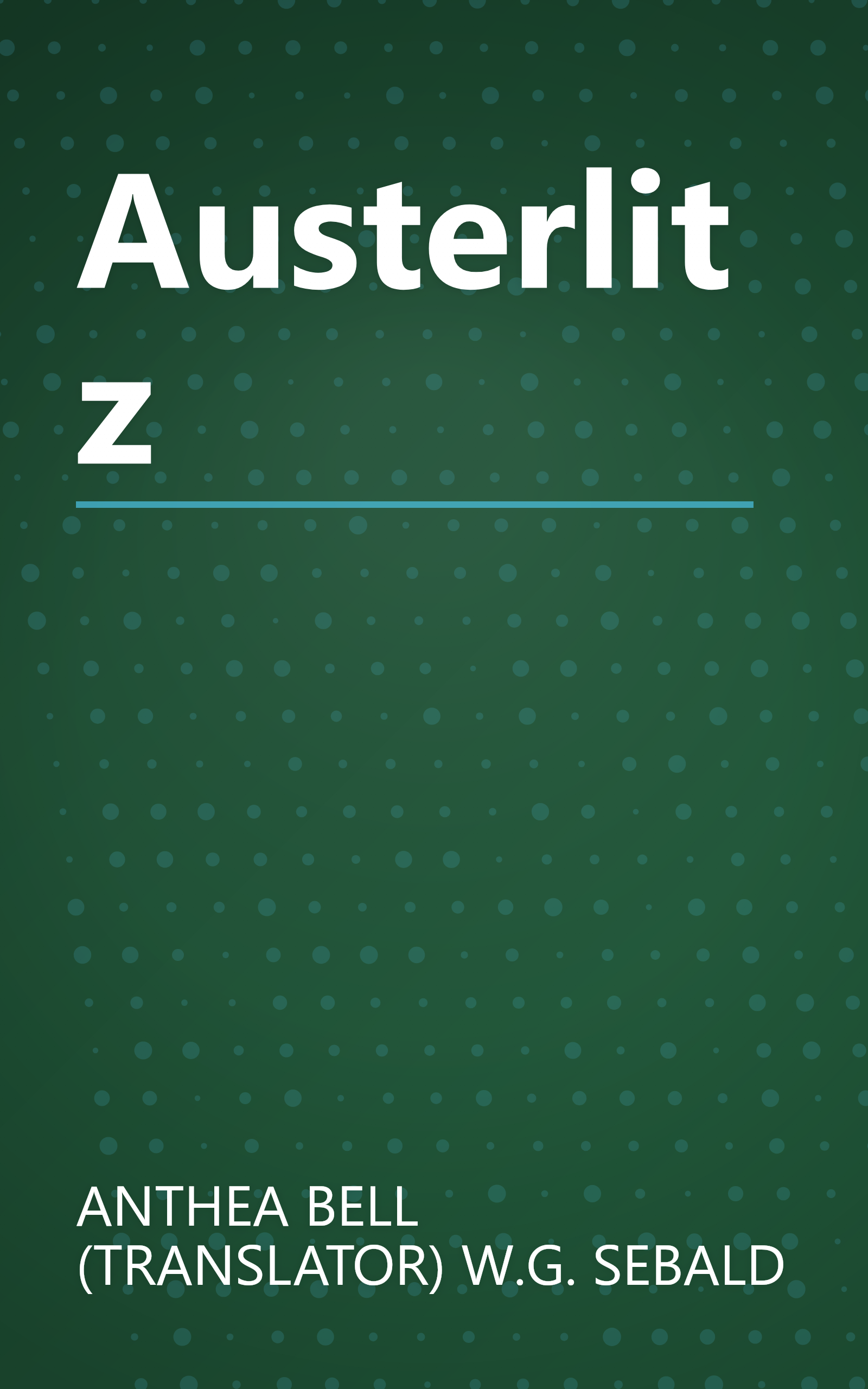 Austerlitz book cover