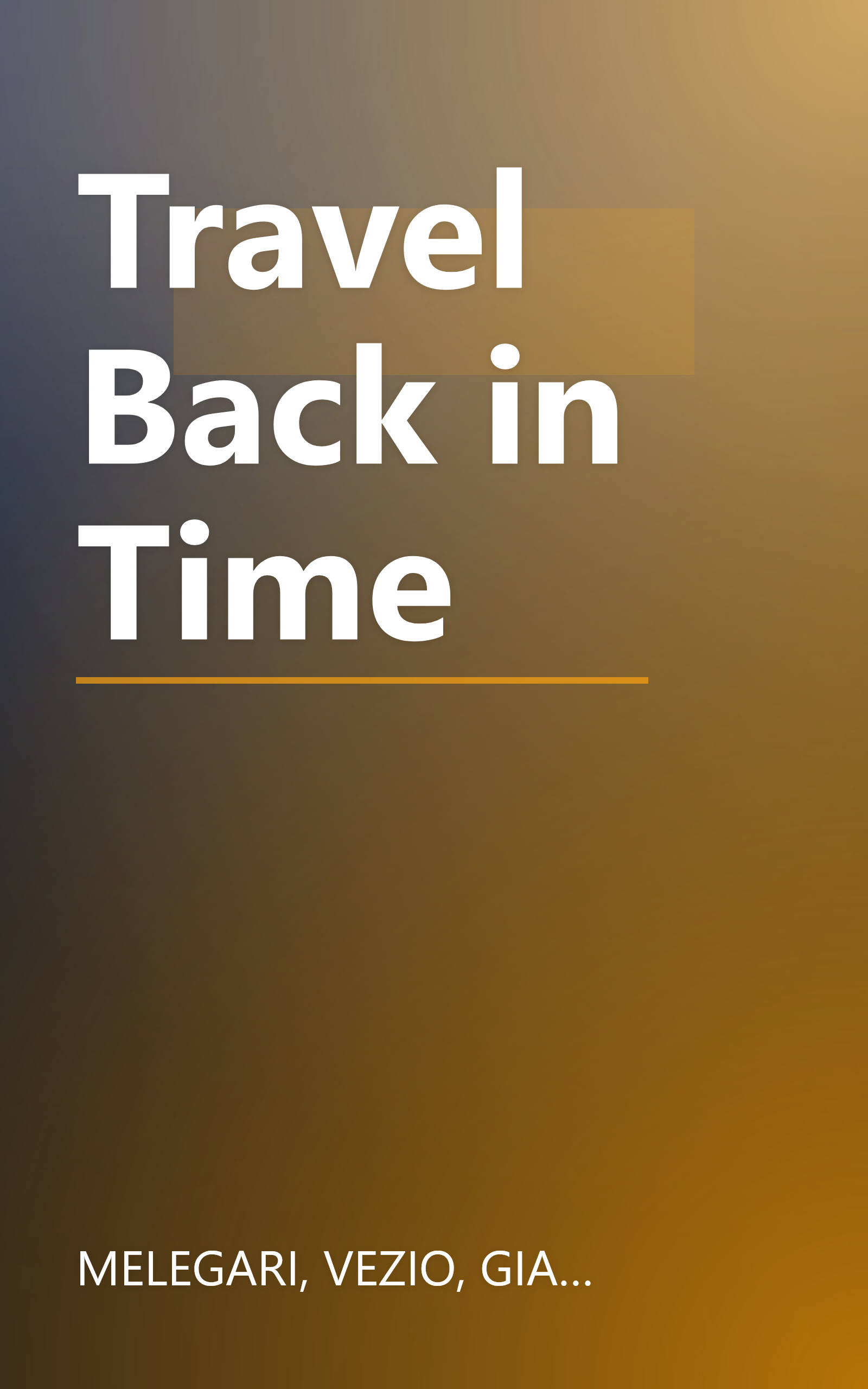 Travel Back in Time book cover