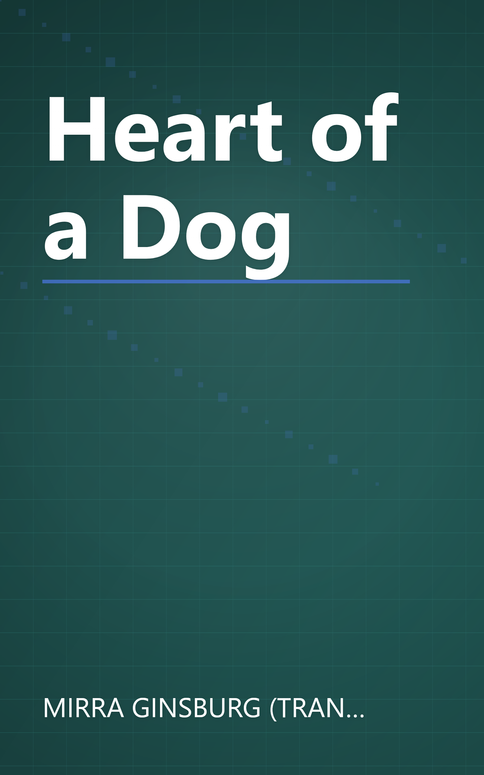 Heart of a Dog book cover