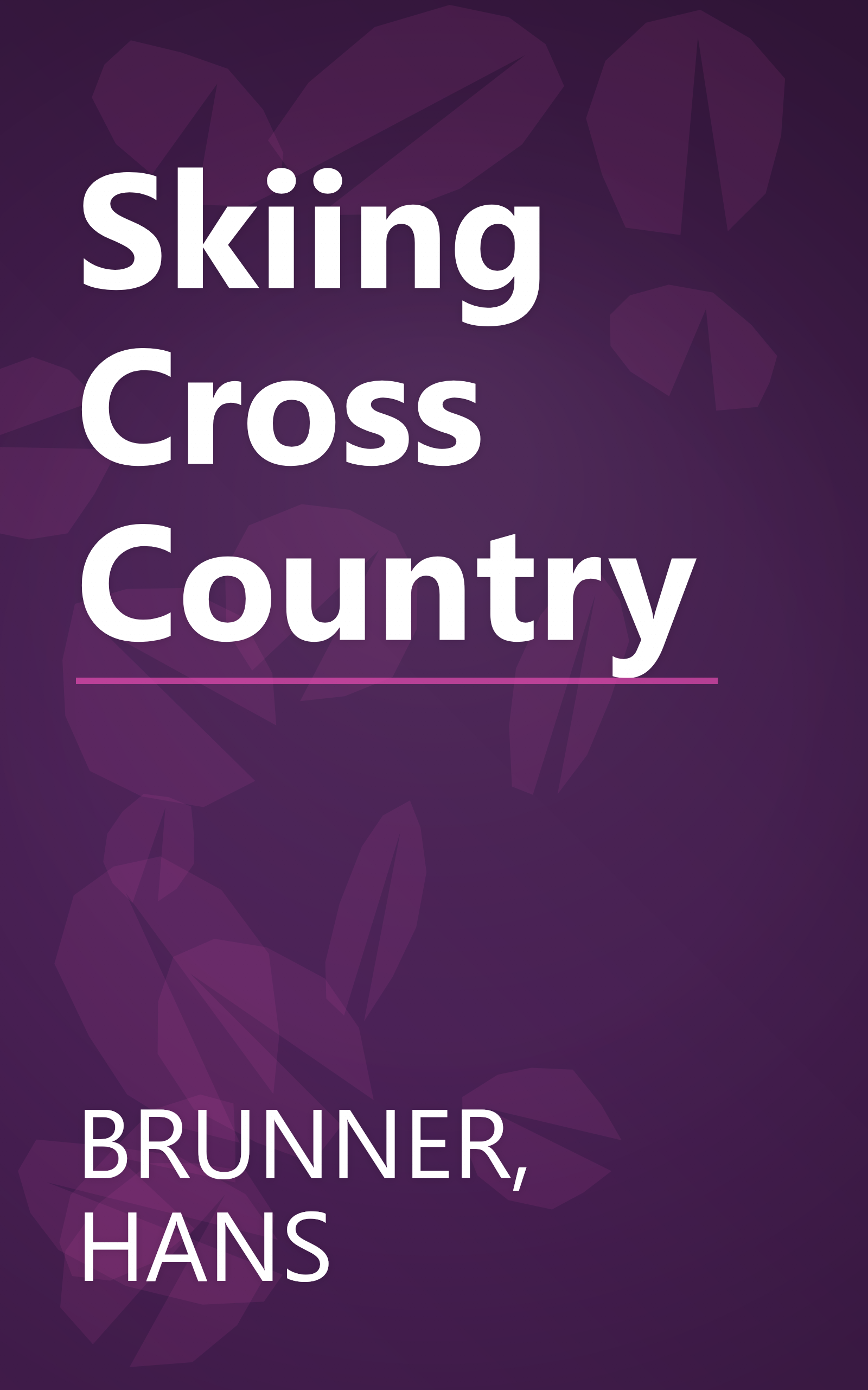 Skiing Cross Country book cover