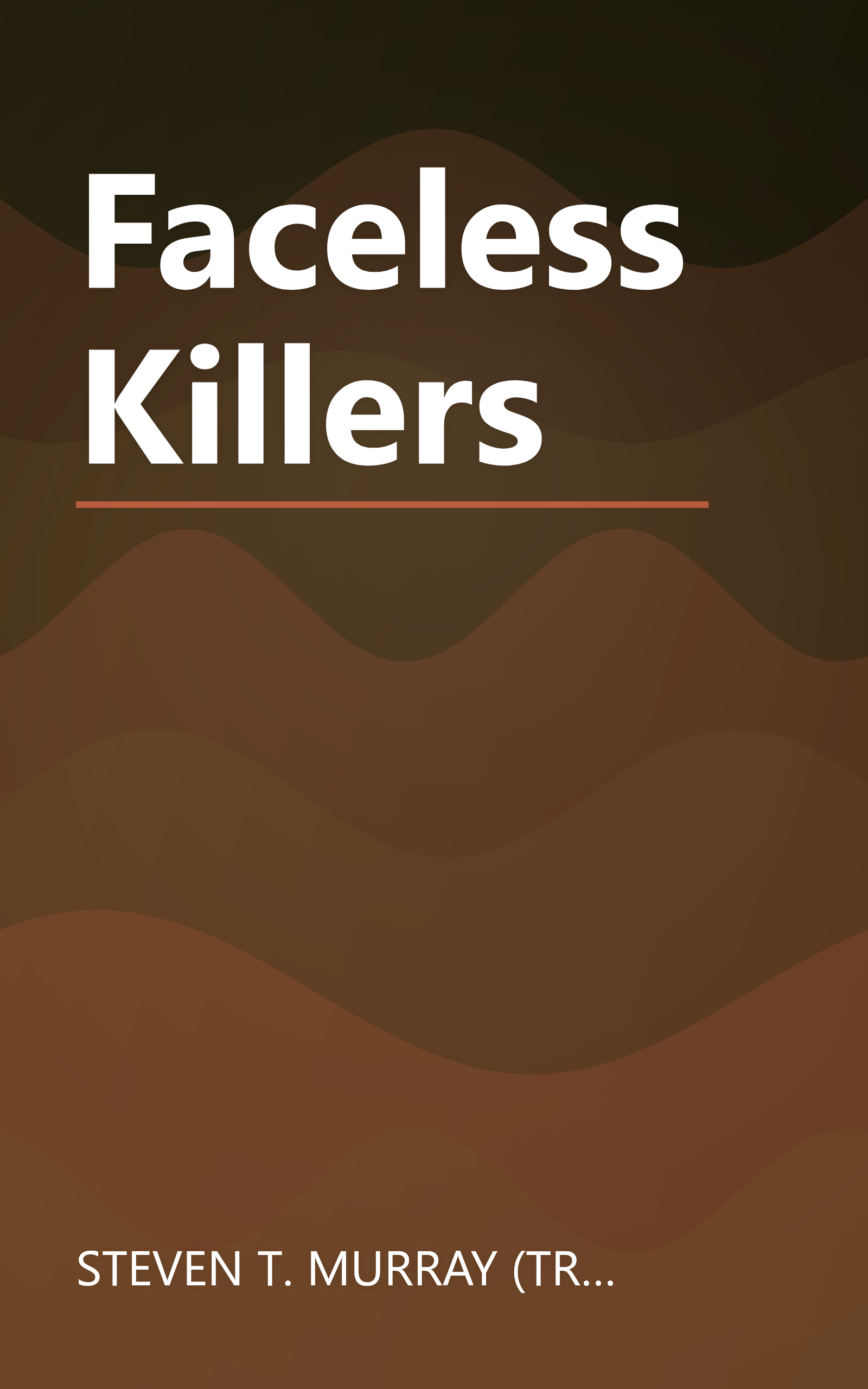 Faceless Killers book cover