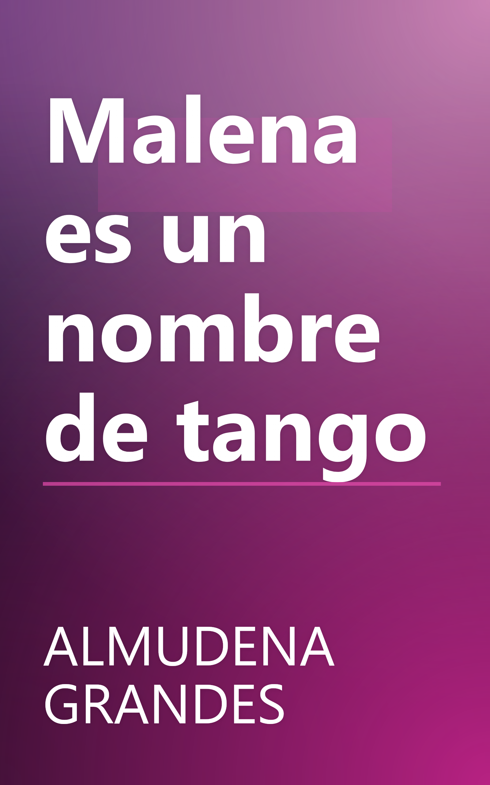 Malena es un nombre de tango book cover