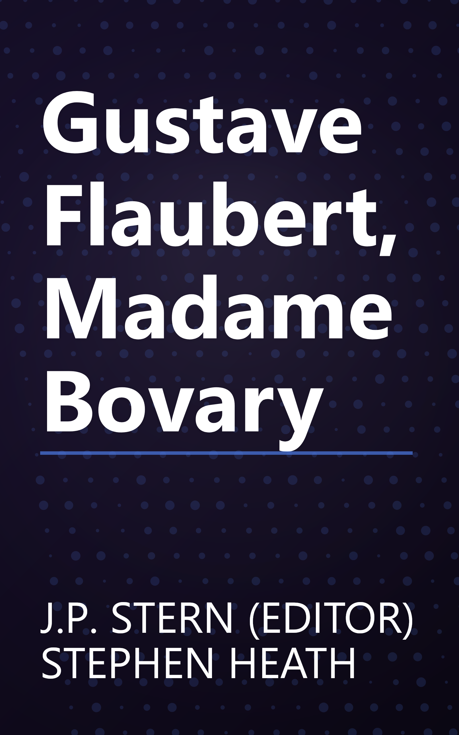 Gustave Flaubert, Madame Bovary book cover
