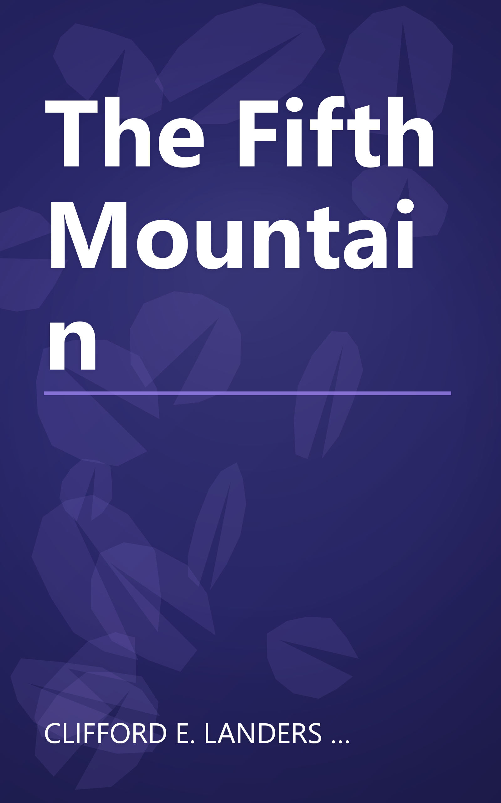 The Fifth Mountain book cover
