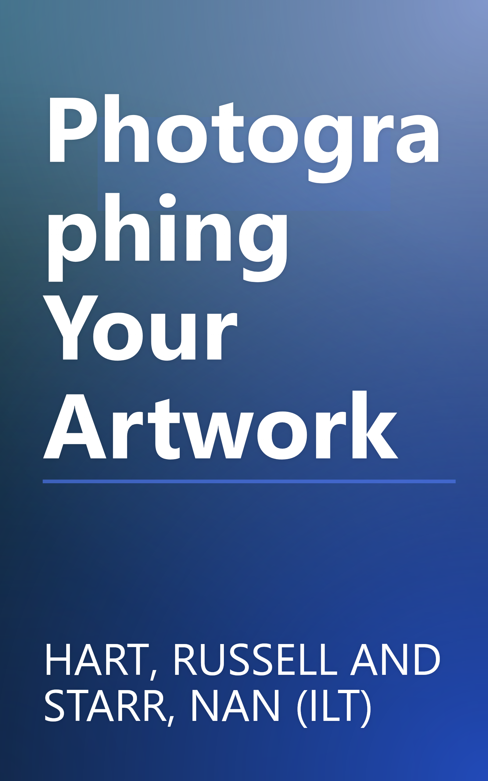 Photographing Your Artwork book cover