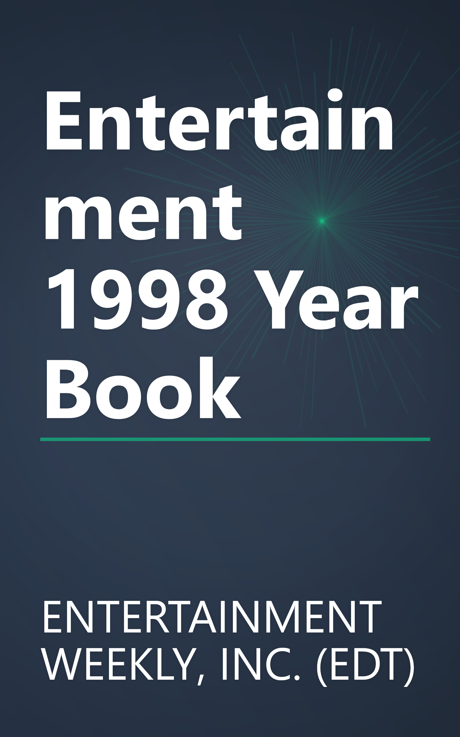 Entertainment 1998 Year Book book cover