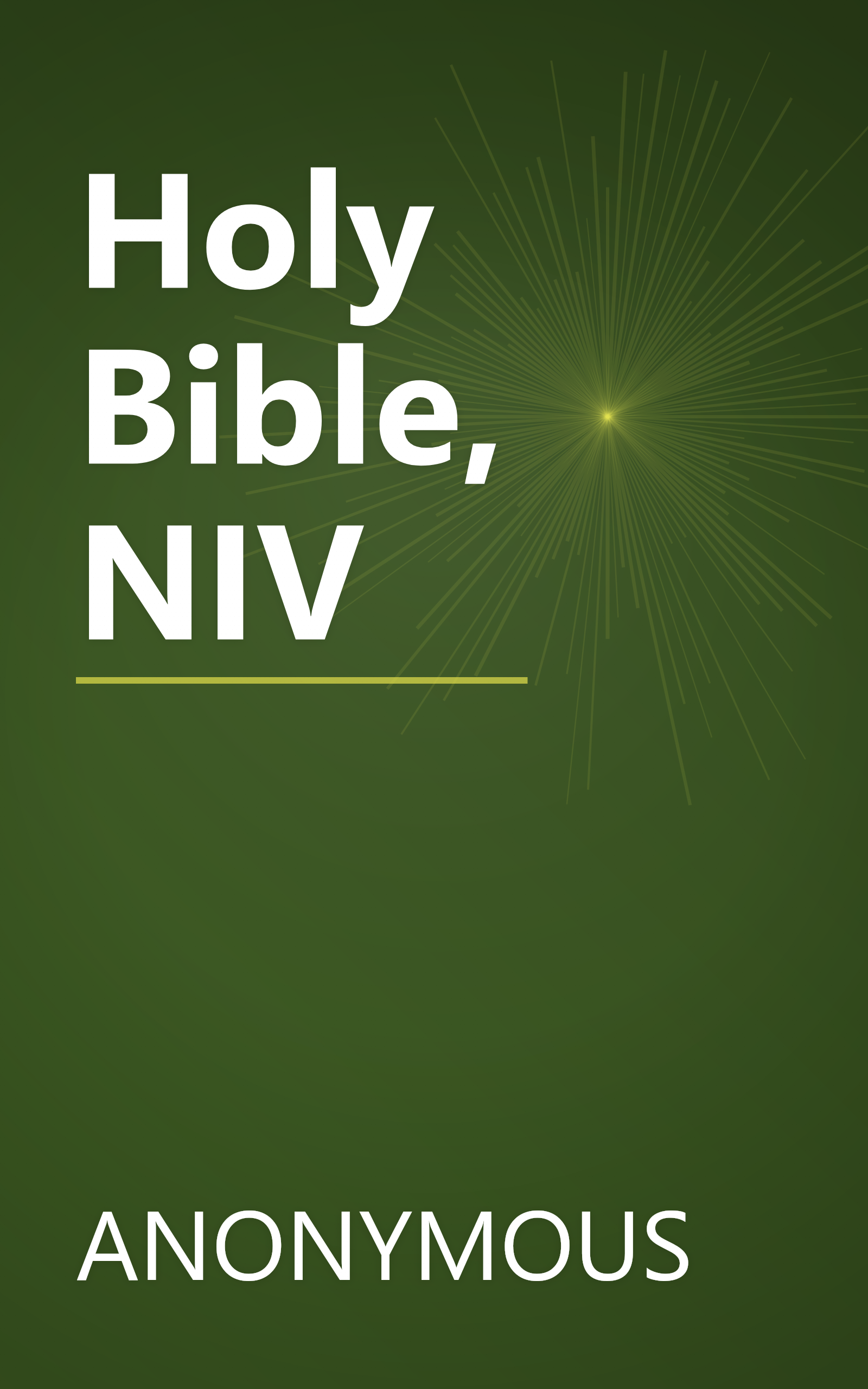 Holy Bible, NIV book cover
