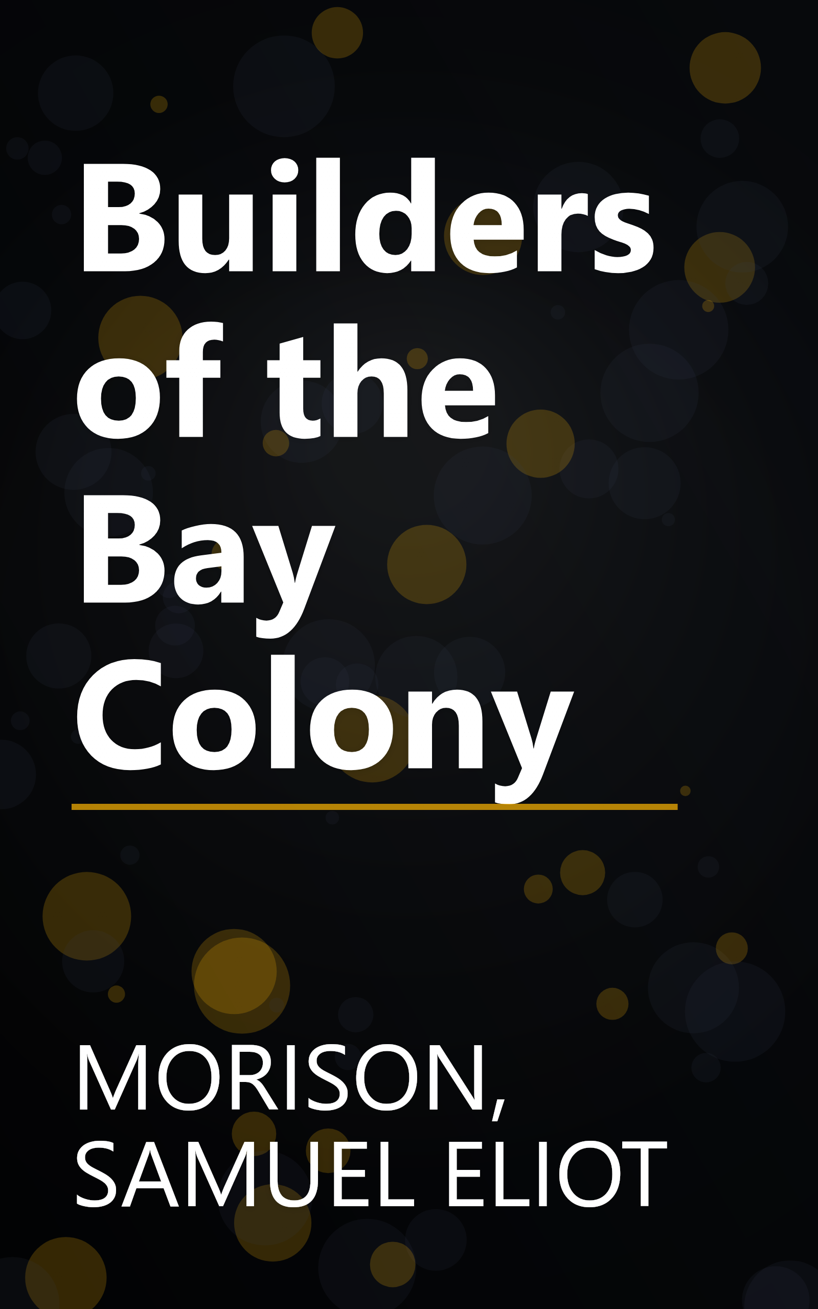 Builders of the Bay Colony book cover