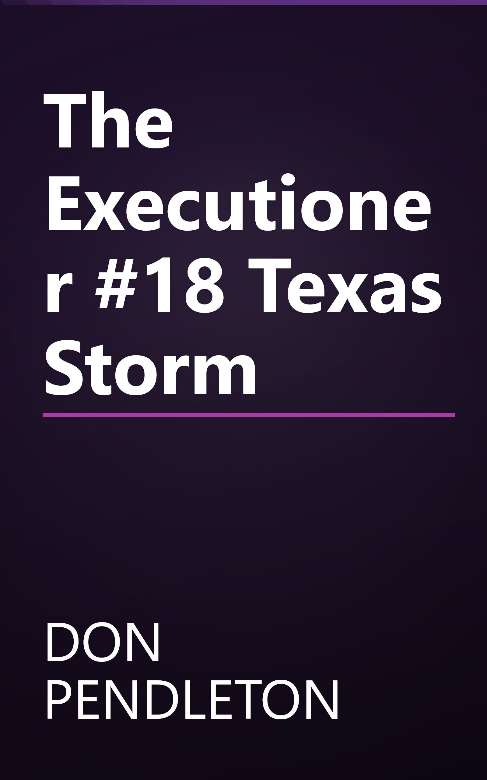 The Executioner #18 Texas Storm book cover