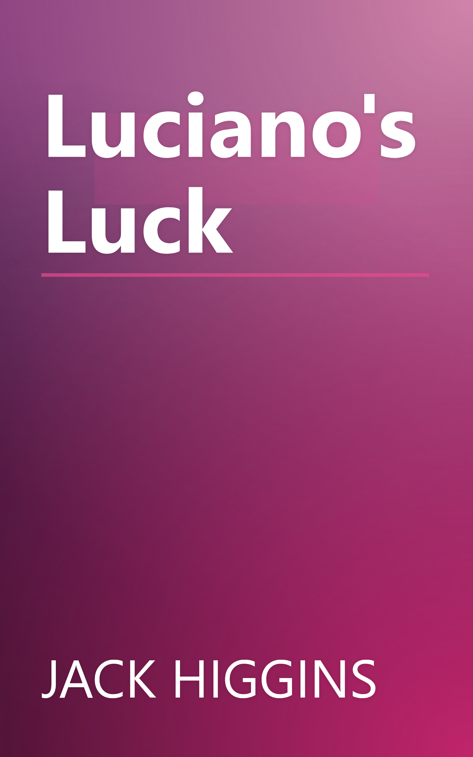Luciano's Luck book cover