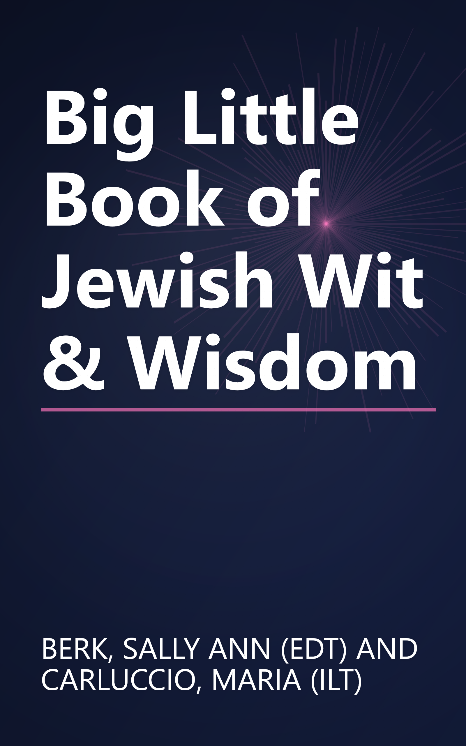 Big Little Book of Jewish Wit & Wisdom book cover