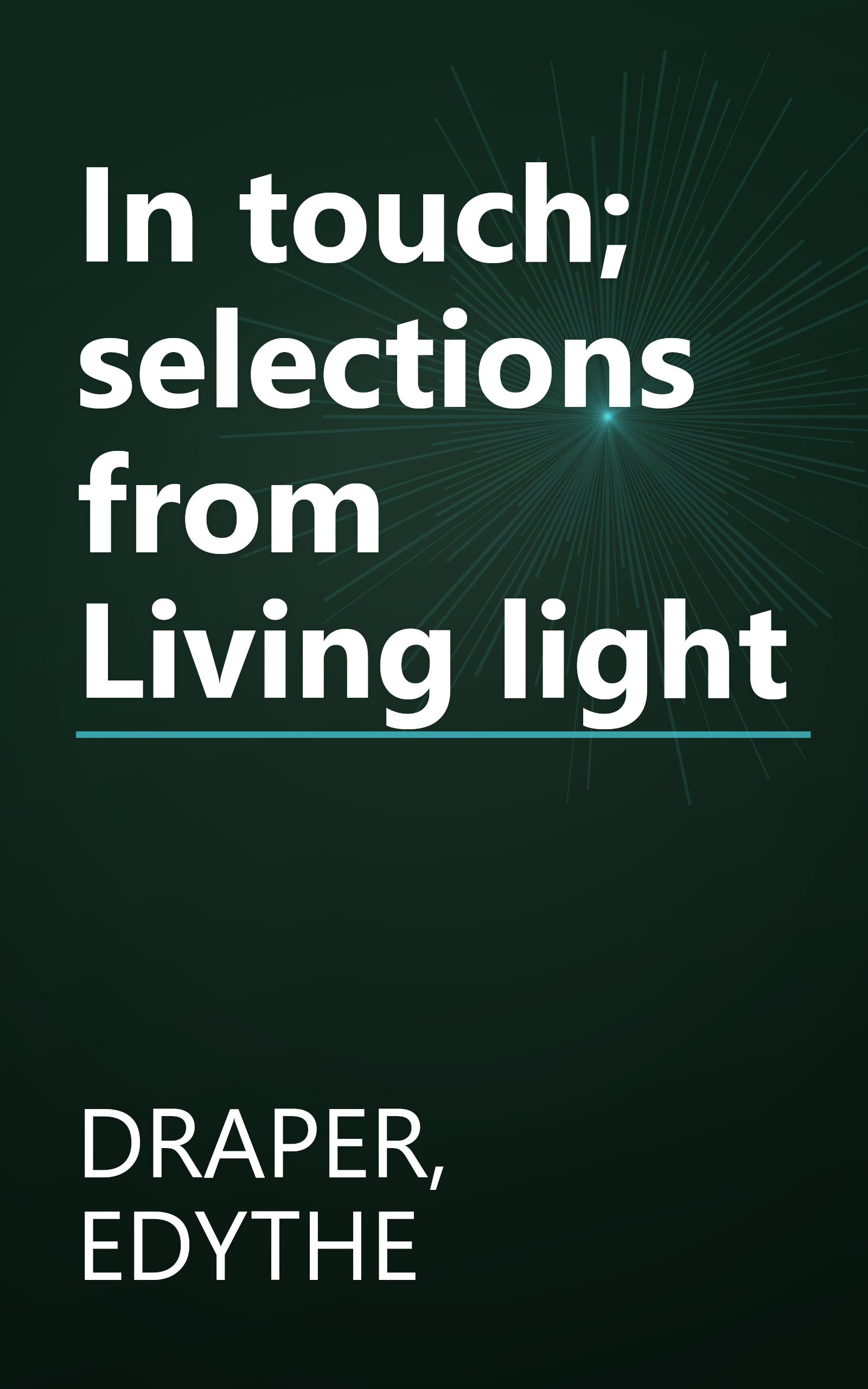 In touch; selections from Living light book cover