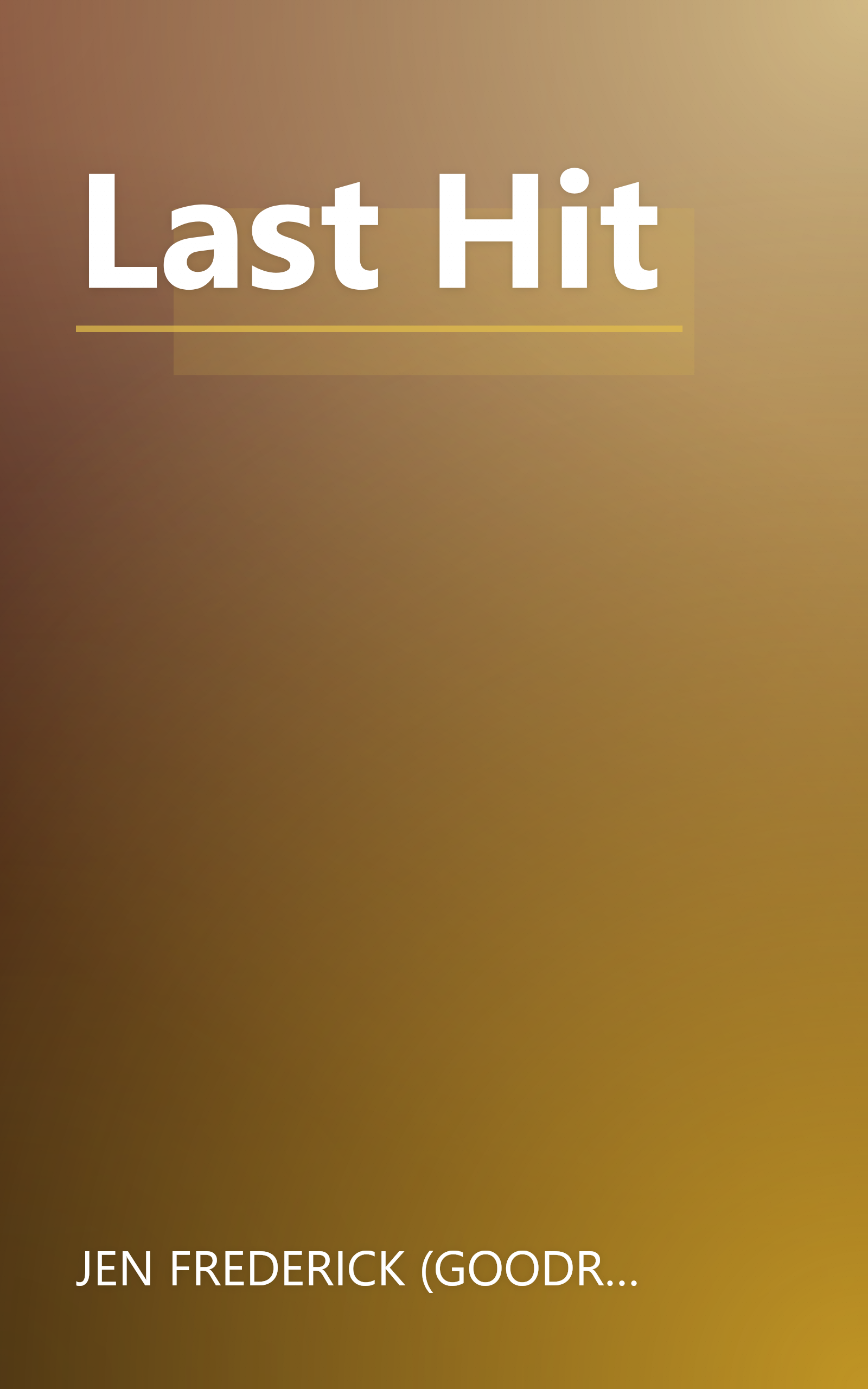 Last Hit book cover