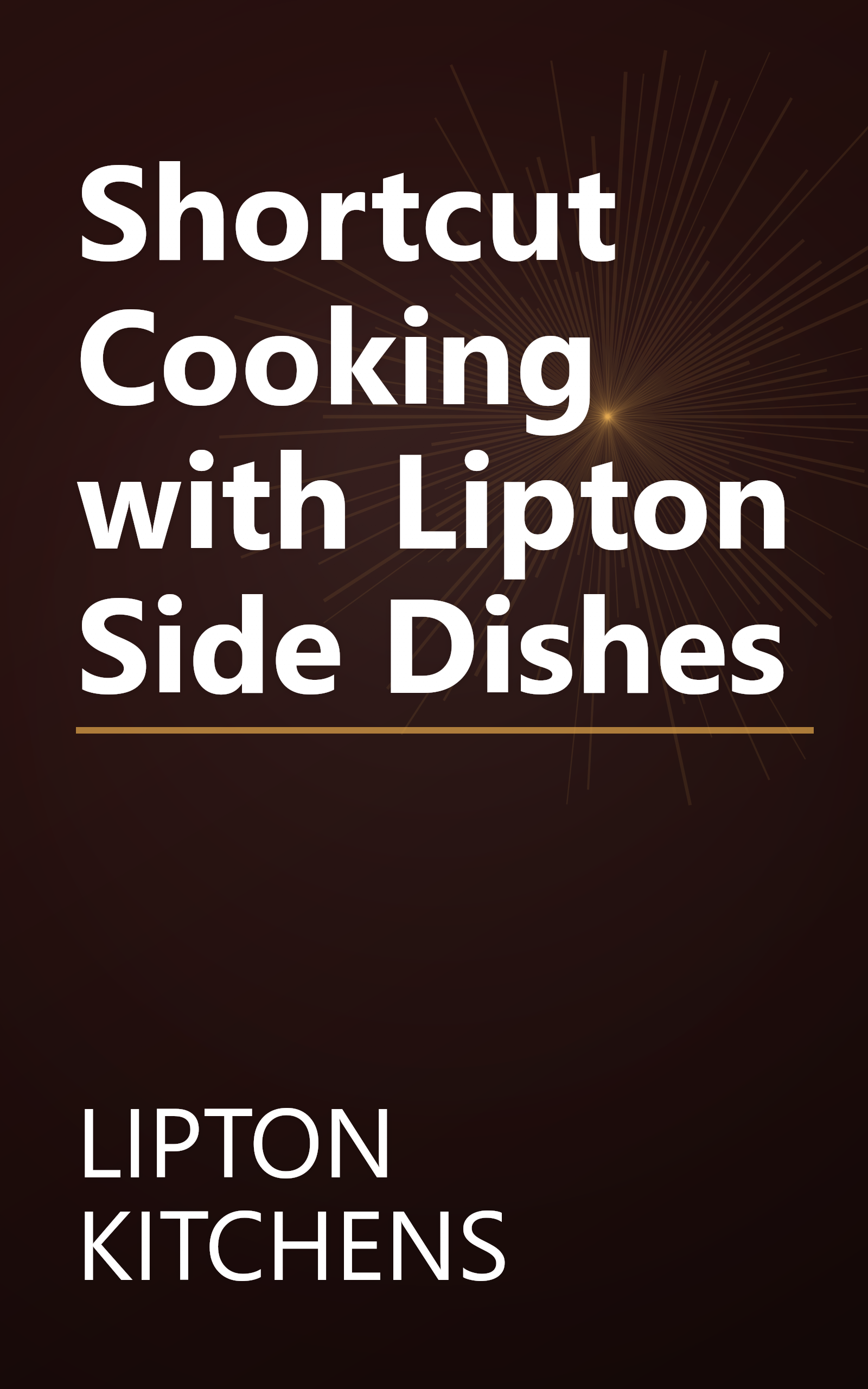 Shortcut Cooking with Lipton Side Dishes book cover