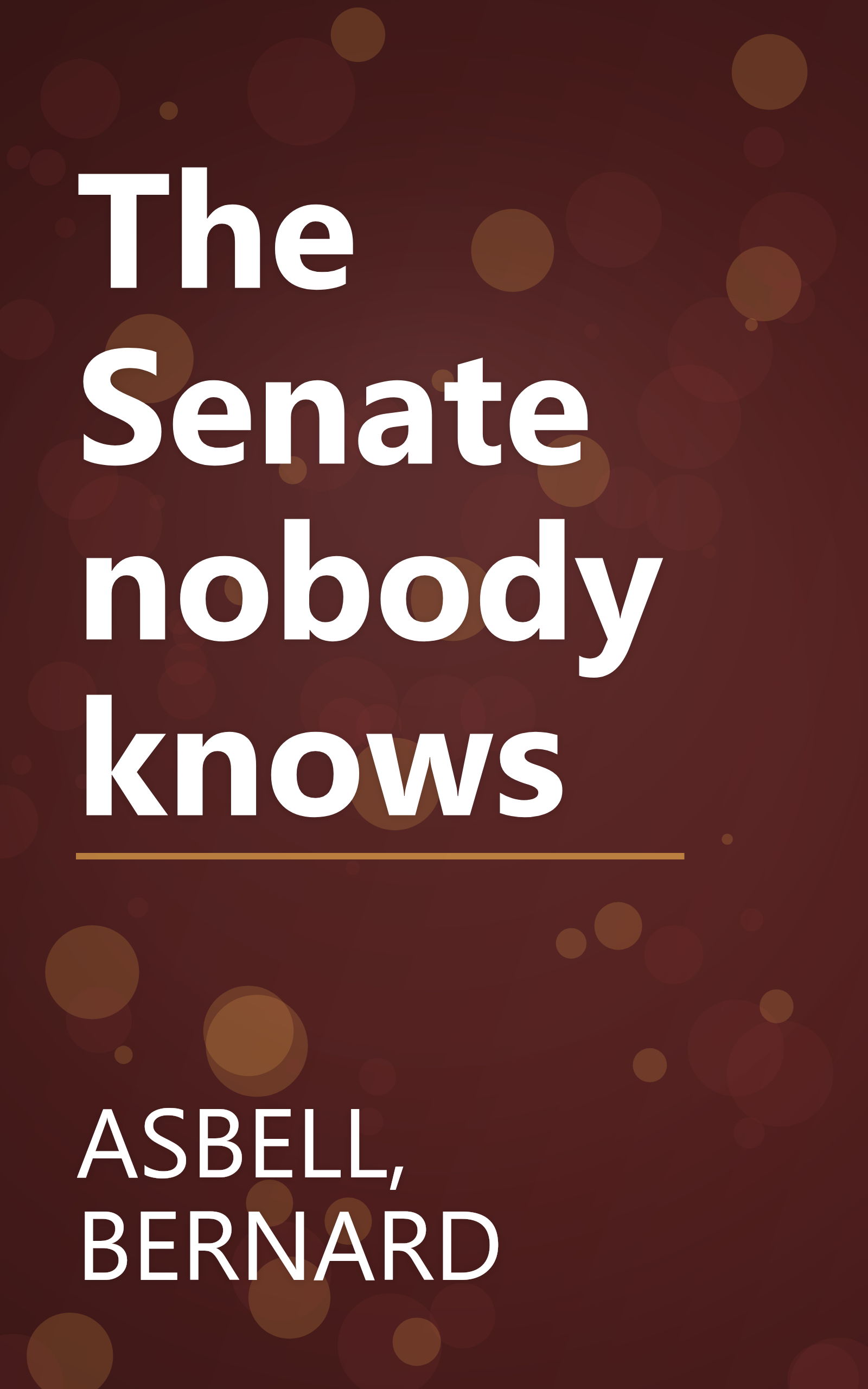 The Senate nobody knows book cover