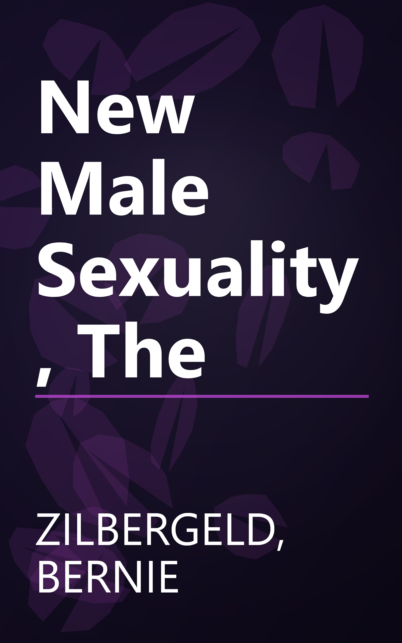 New Male Sexuality, The book cover