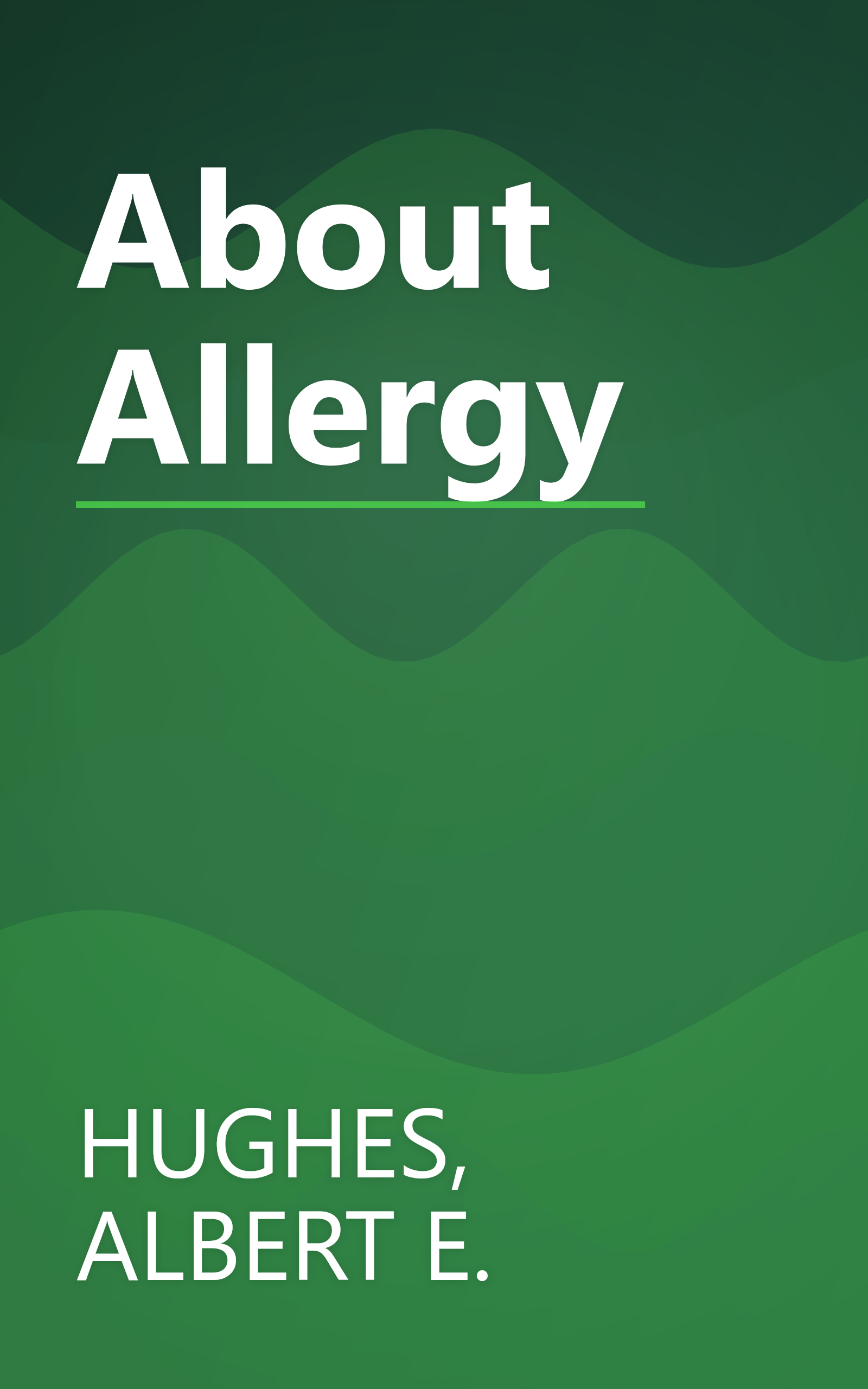 About Allergy book cover