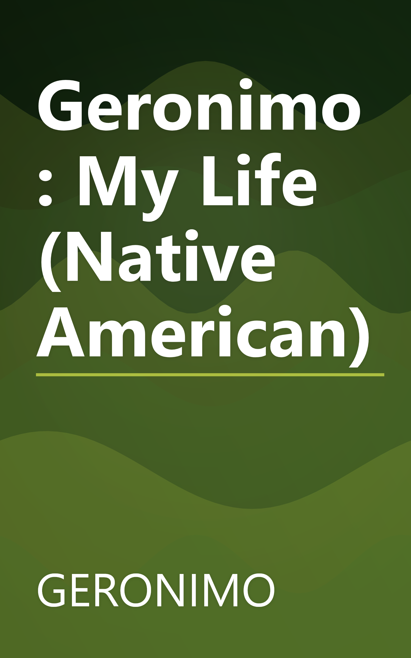 Geronimo: My Life (Native American) book cover