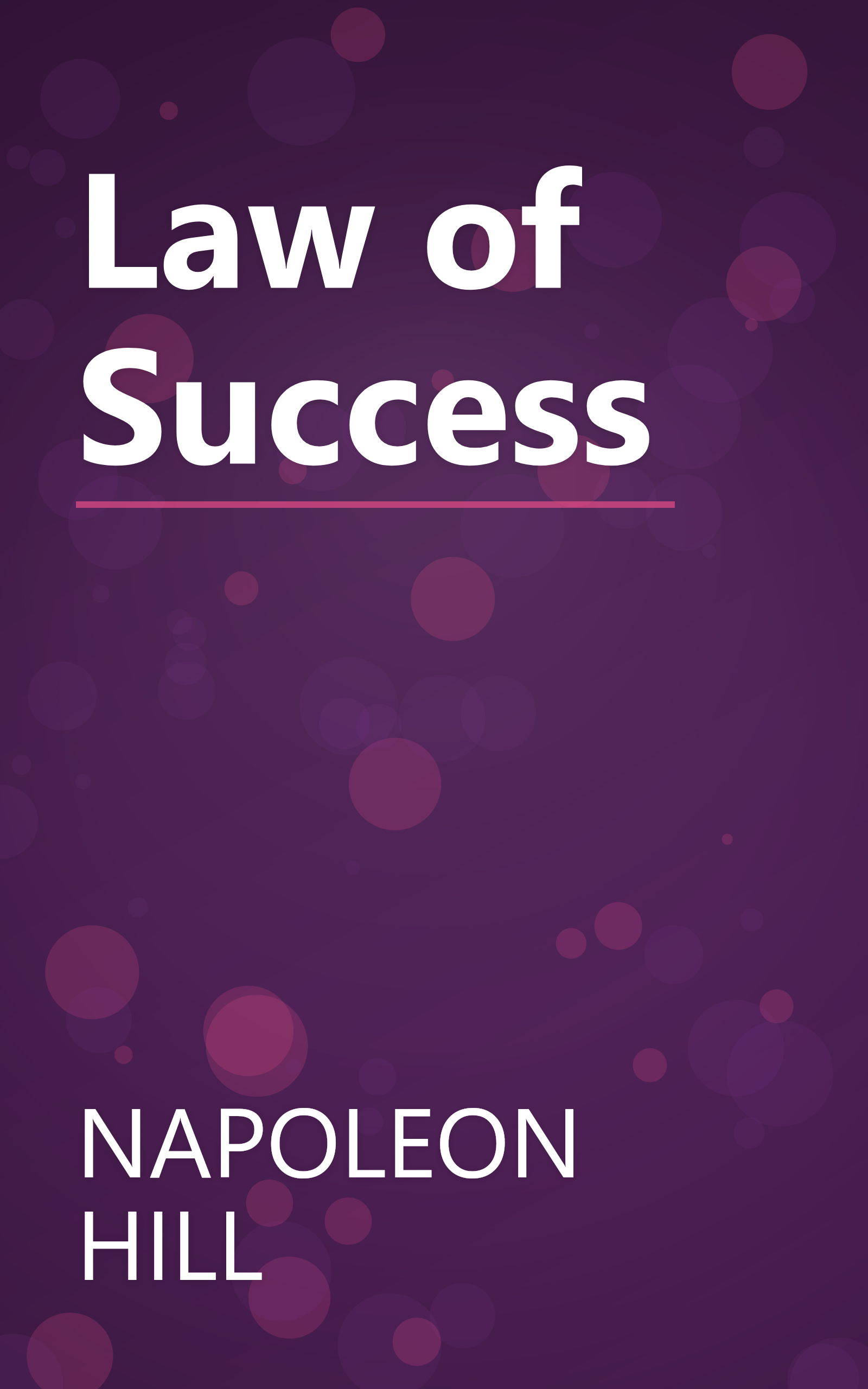 Law of Success book cover