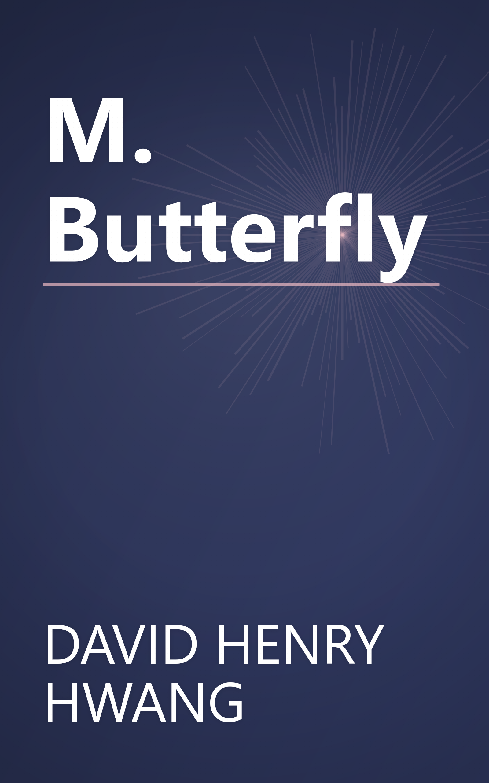 M. Butterfly book cover