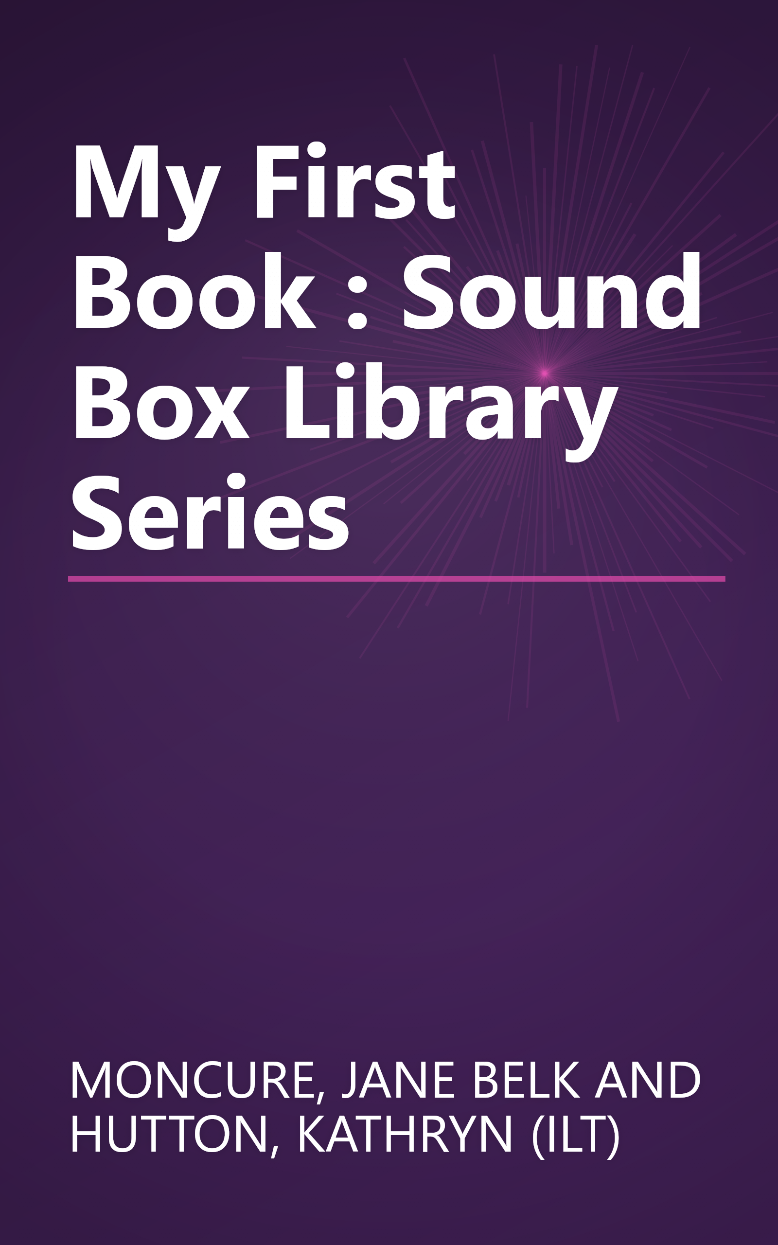 My First Book : Sound Box Library Series book cover