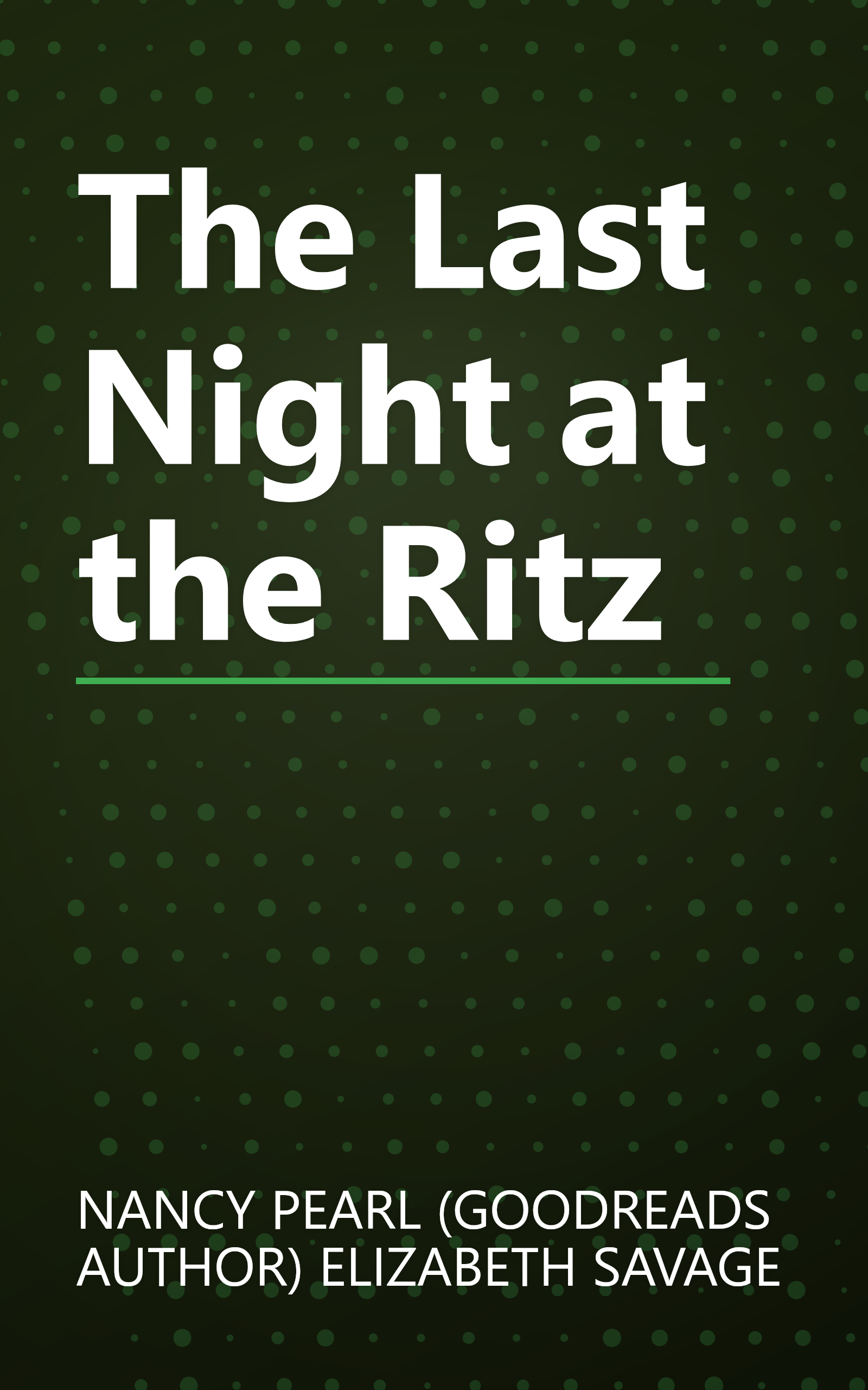 The Last Night at the Ritz book cover
