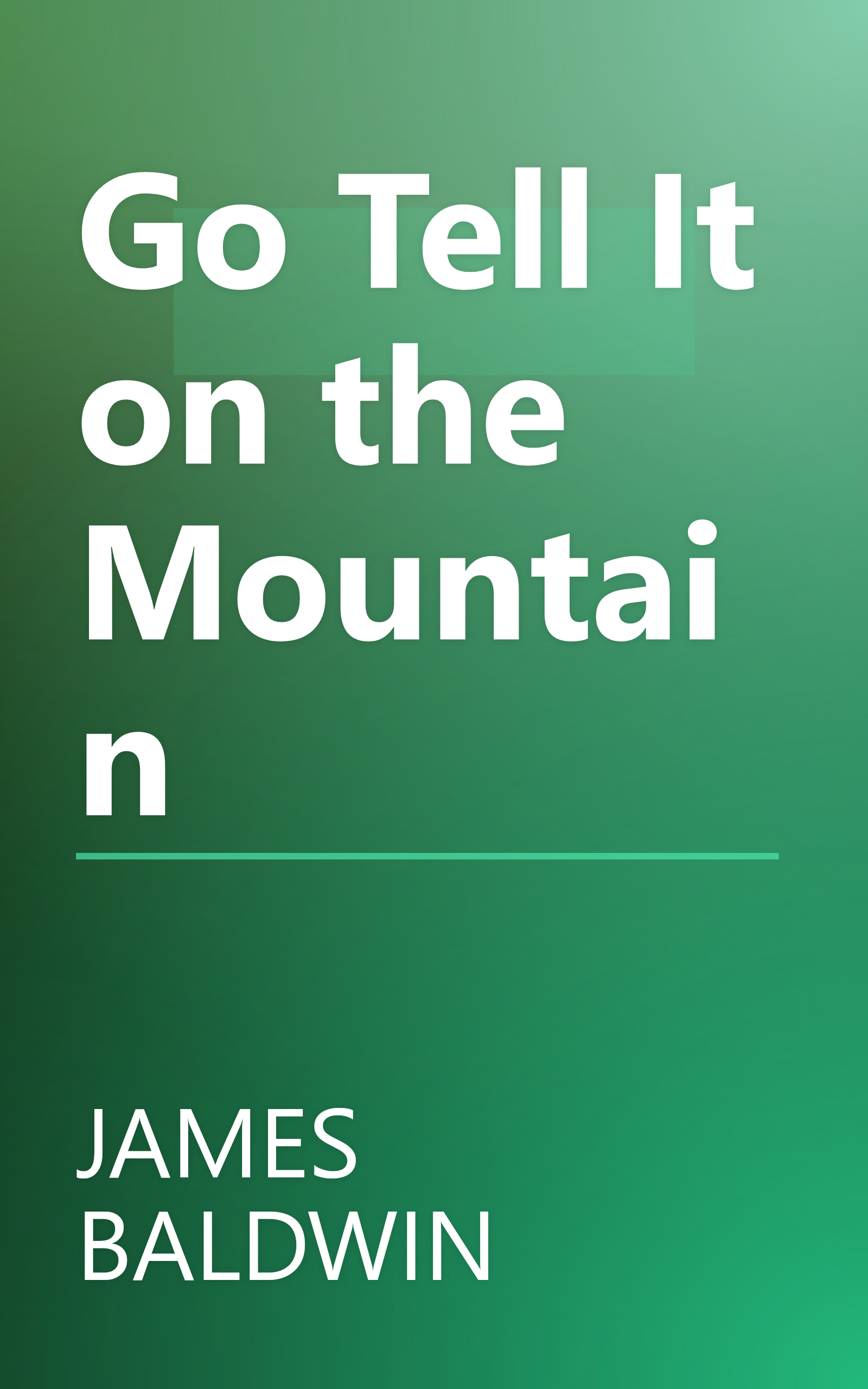 Go Tell It on the Mountain book cover