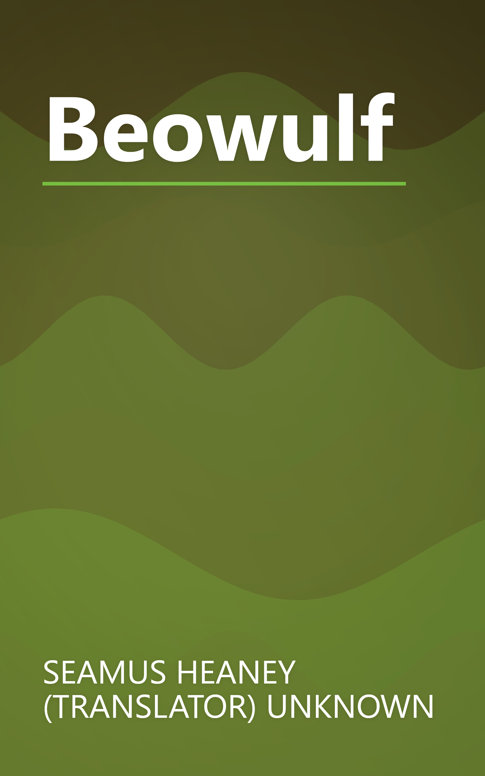 Beowulf book cover