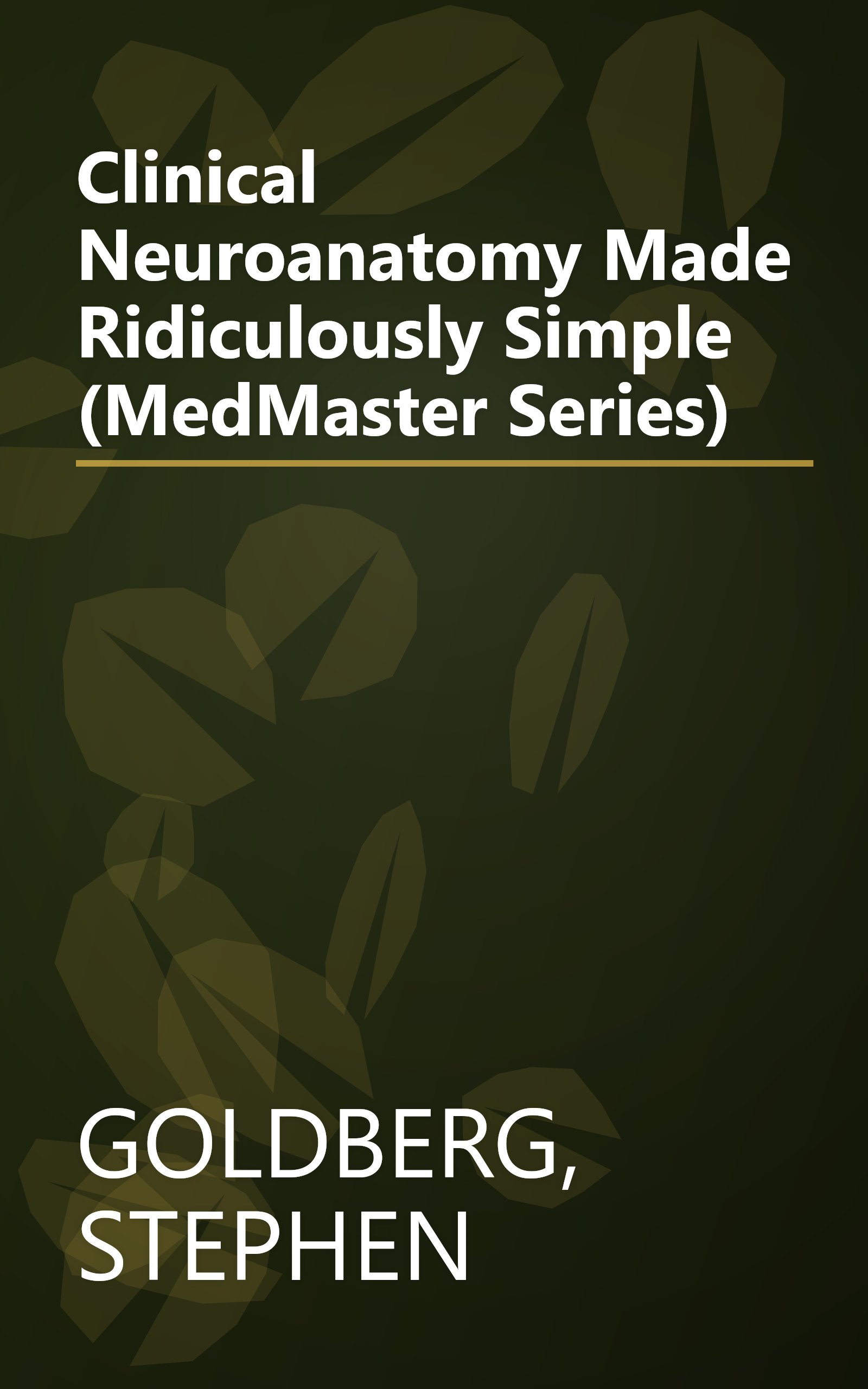 Clinical Neuroanatomy Made Ridiculously Simple (MedMaster Series) book cover