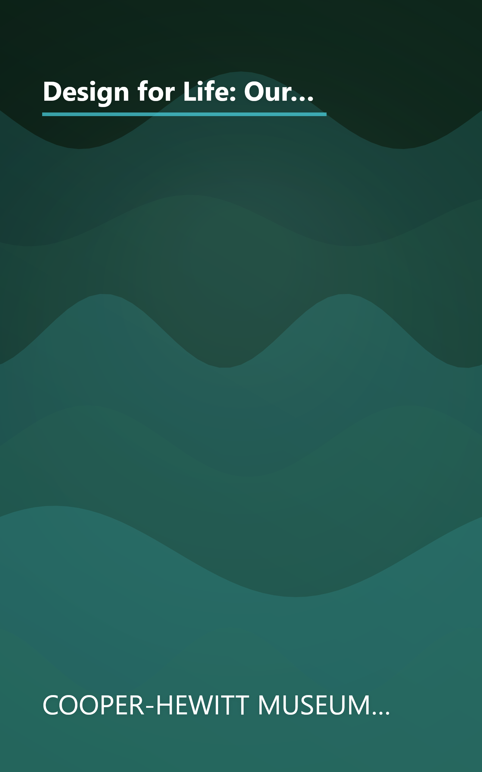 Design for Life: Our Daily Lives, the Spaces We Shape, and the Ways We Communicate, As Seen Through the Collections of the Cooper Hewitt National Design Museum book cover