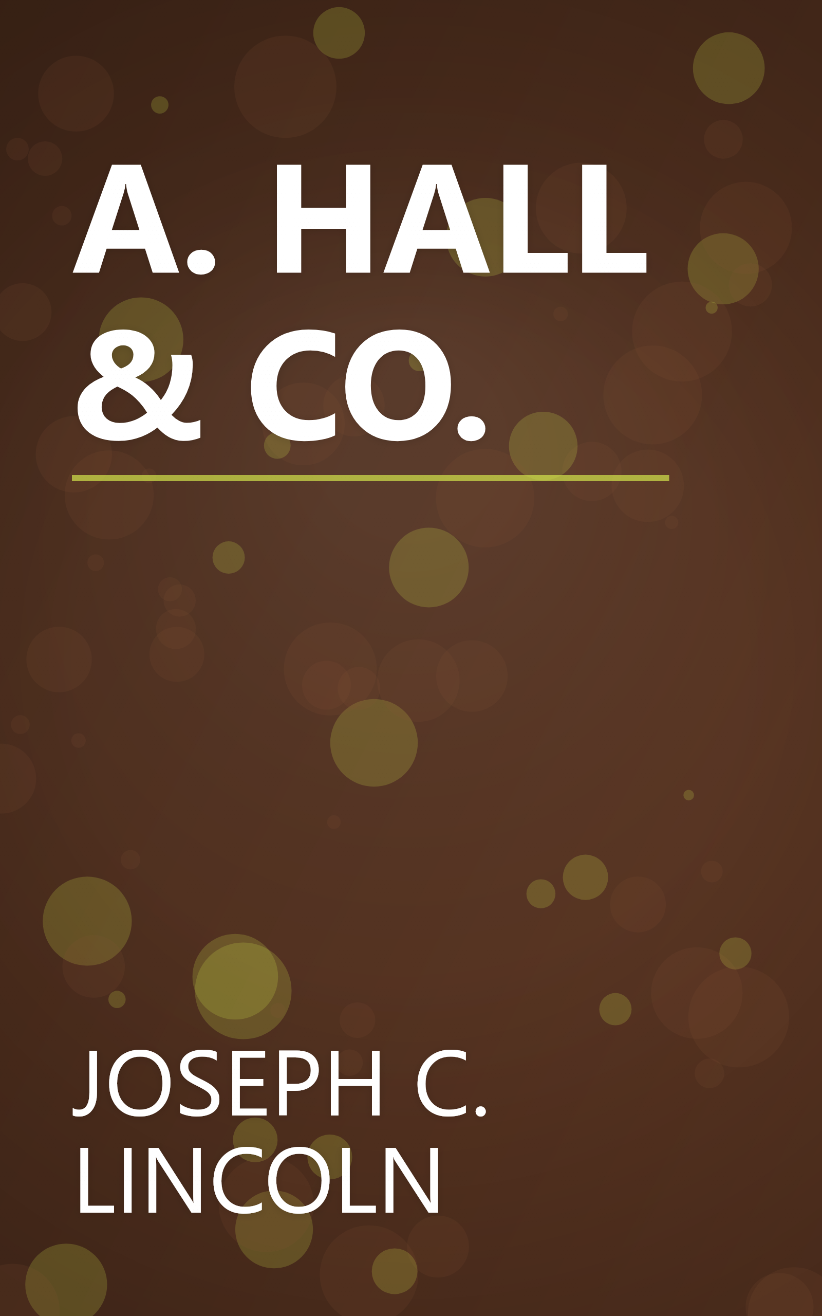 A. HALL & CO. book cover