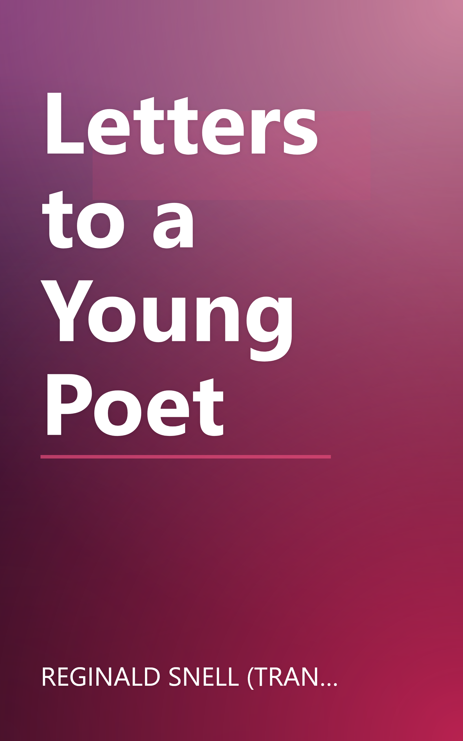 Letters to a Young Poet book cover