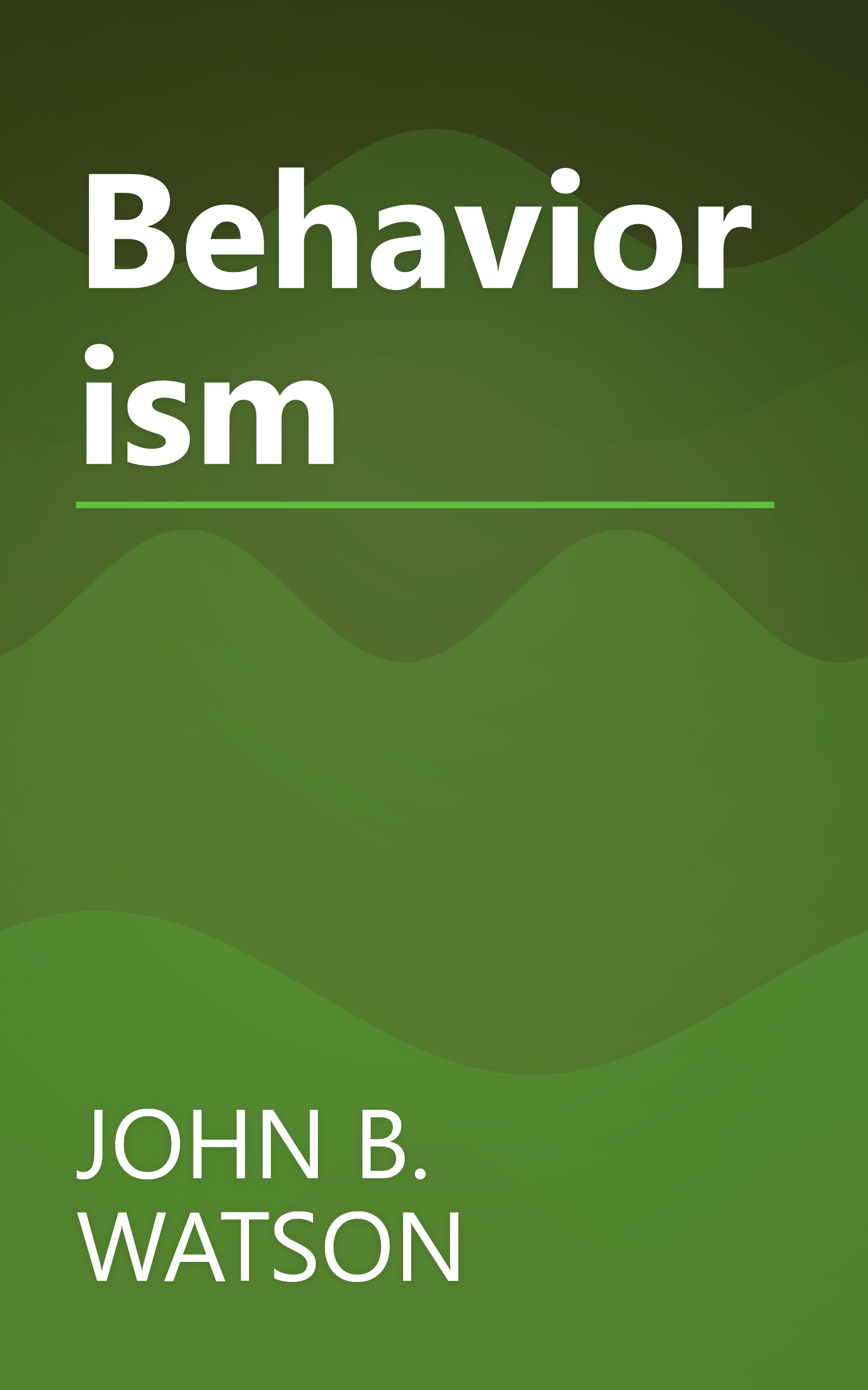 Behaviorism book cover