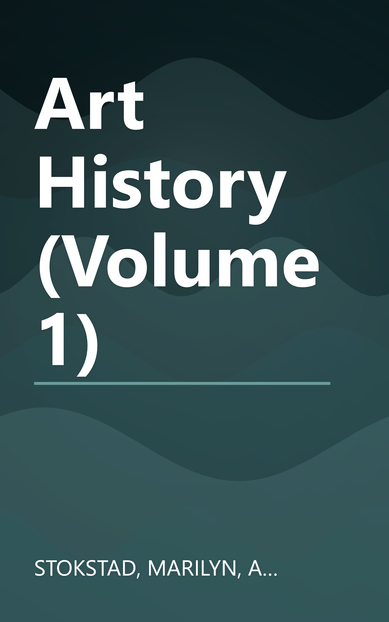 Art History (Volume 1) book cover