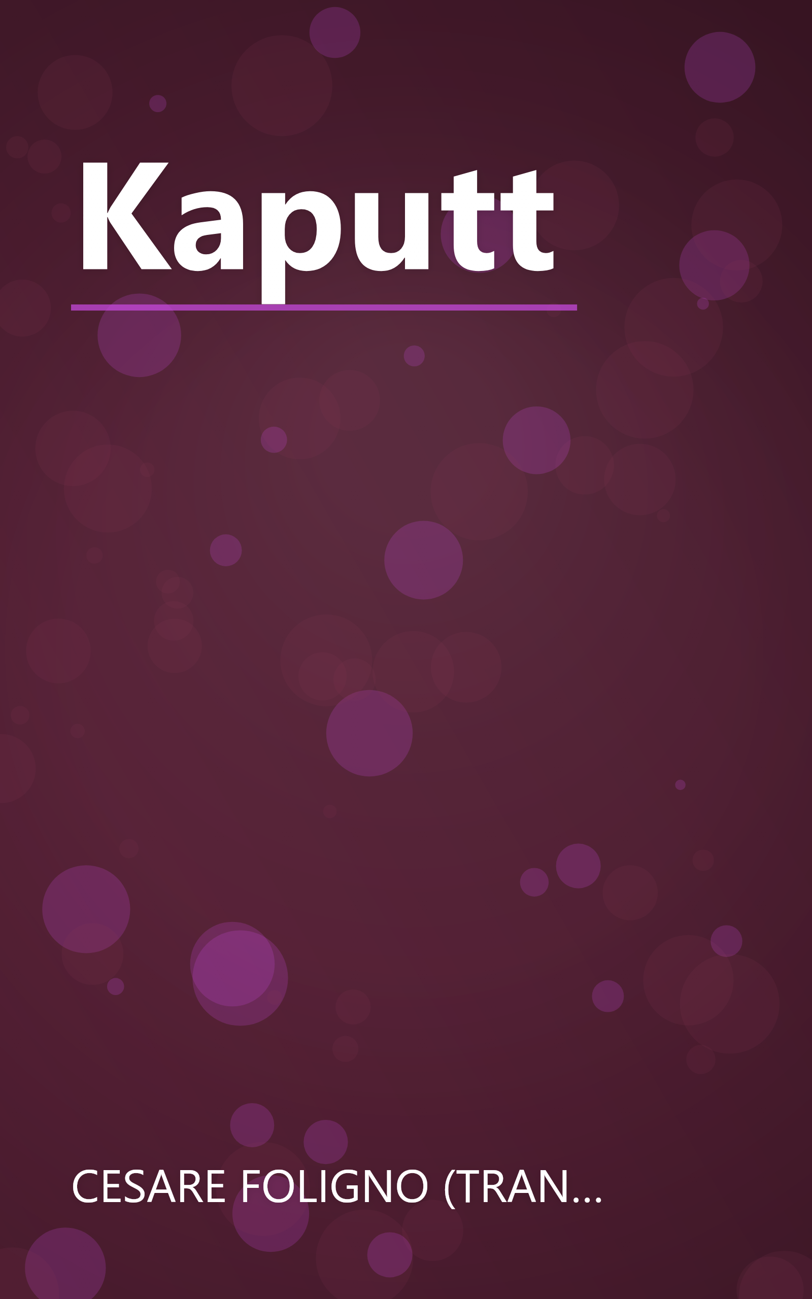 Kaputt book cover