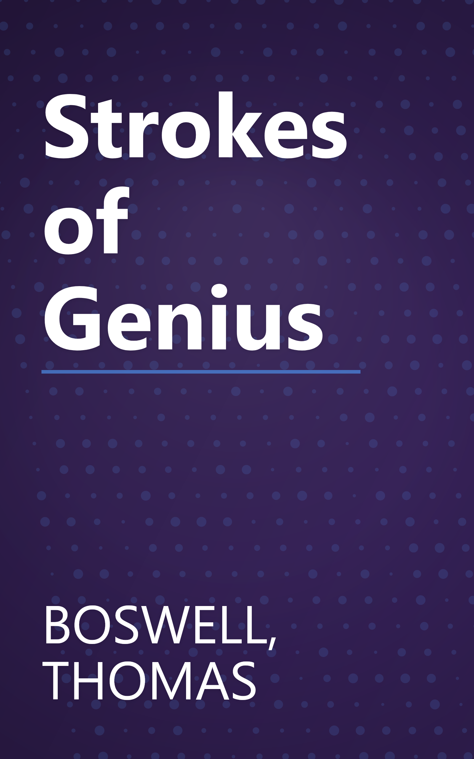 Strokes of Genius book cover