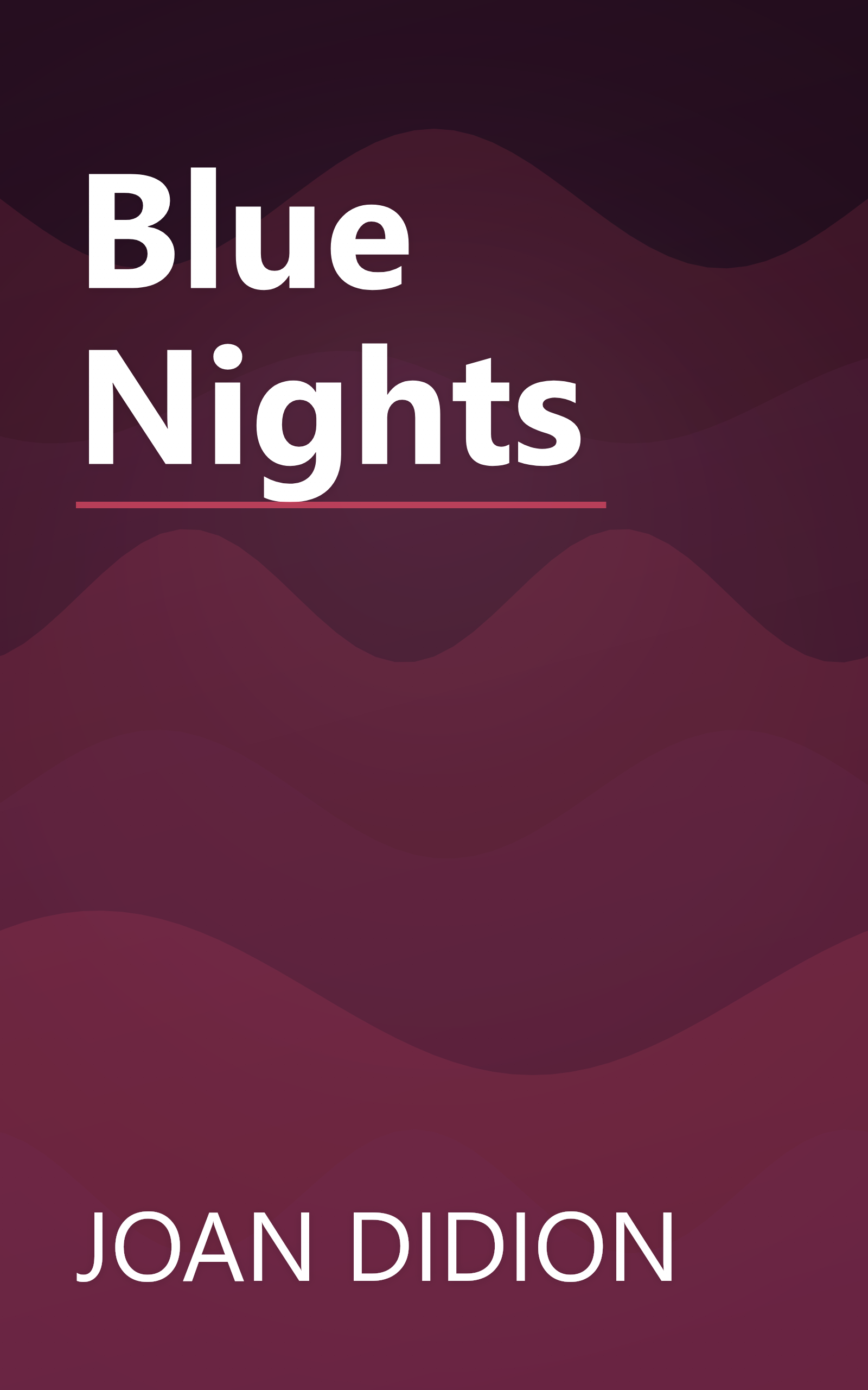 Blue Nights book cover