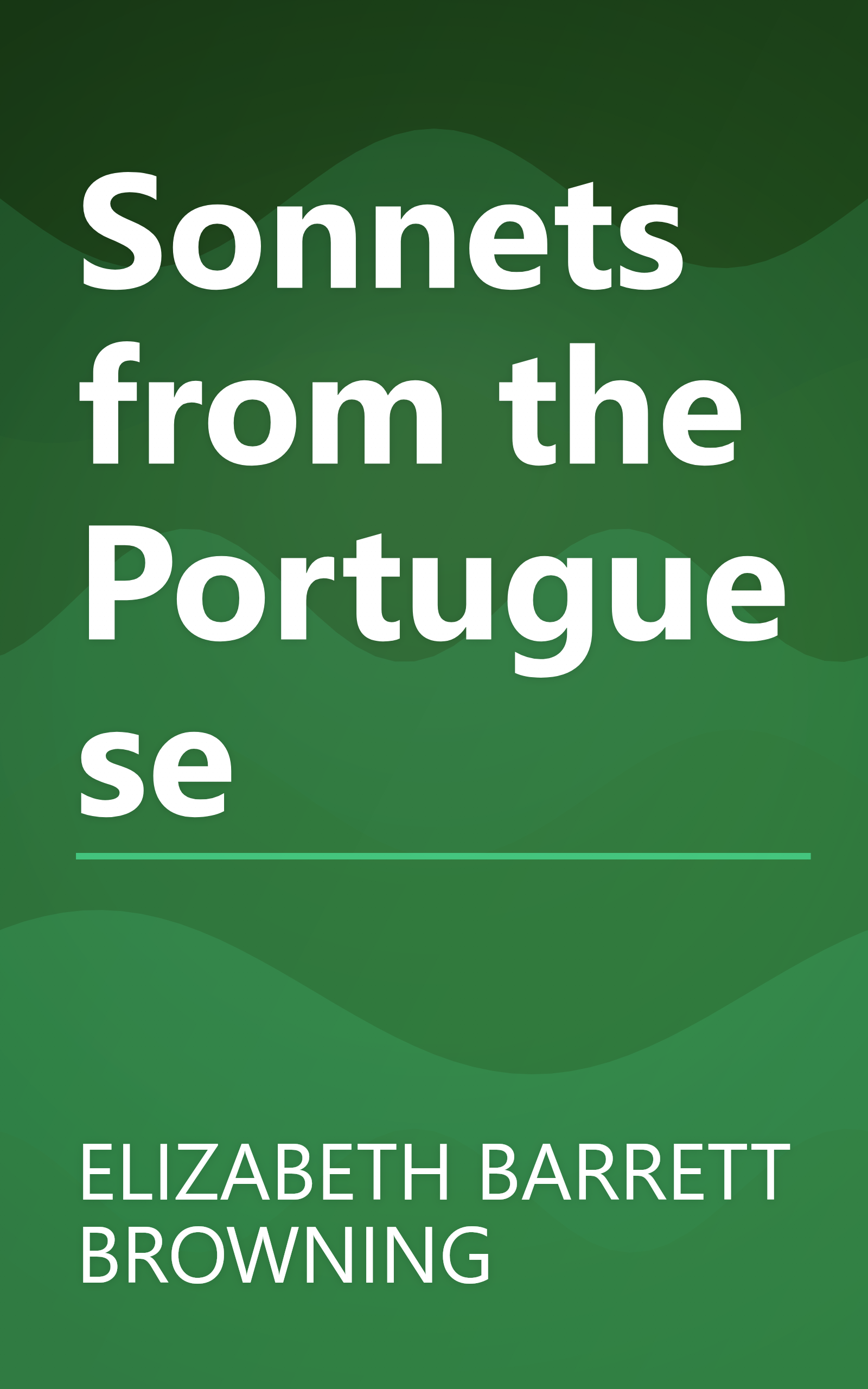 Sonnets from the Portuguese book cover