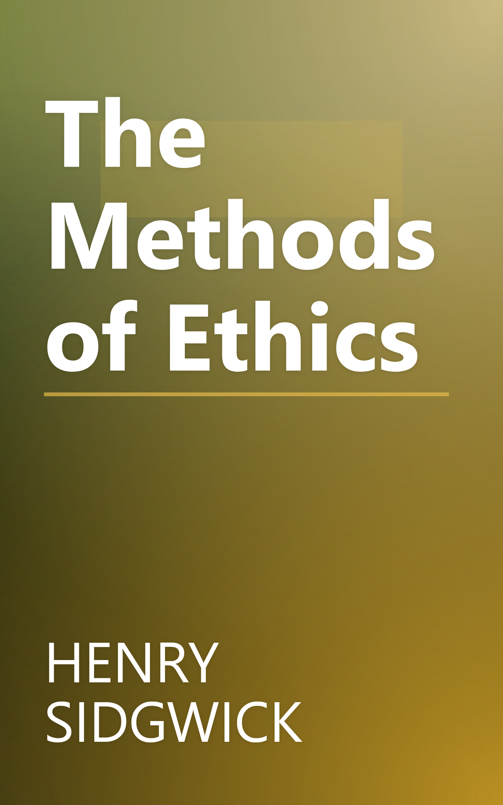 The Methods of Ethics book cover