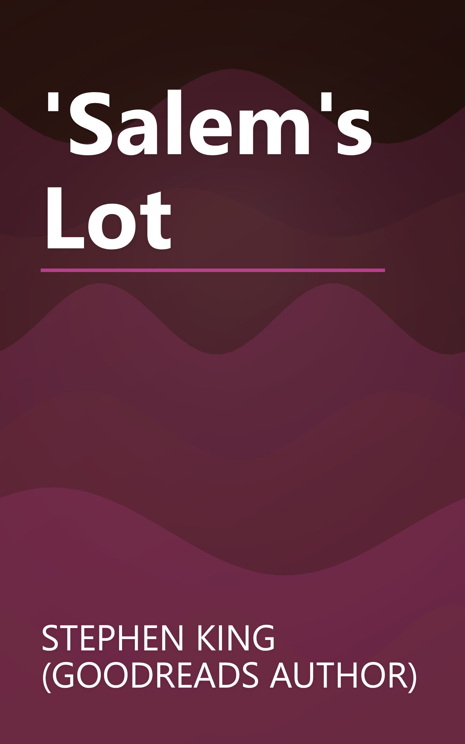 'Salem's Lot book cover