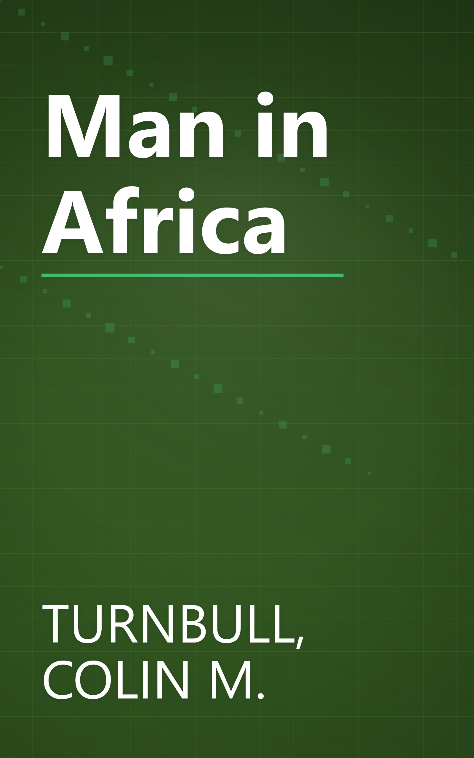 Man in Africa book cover
