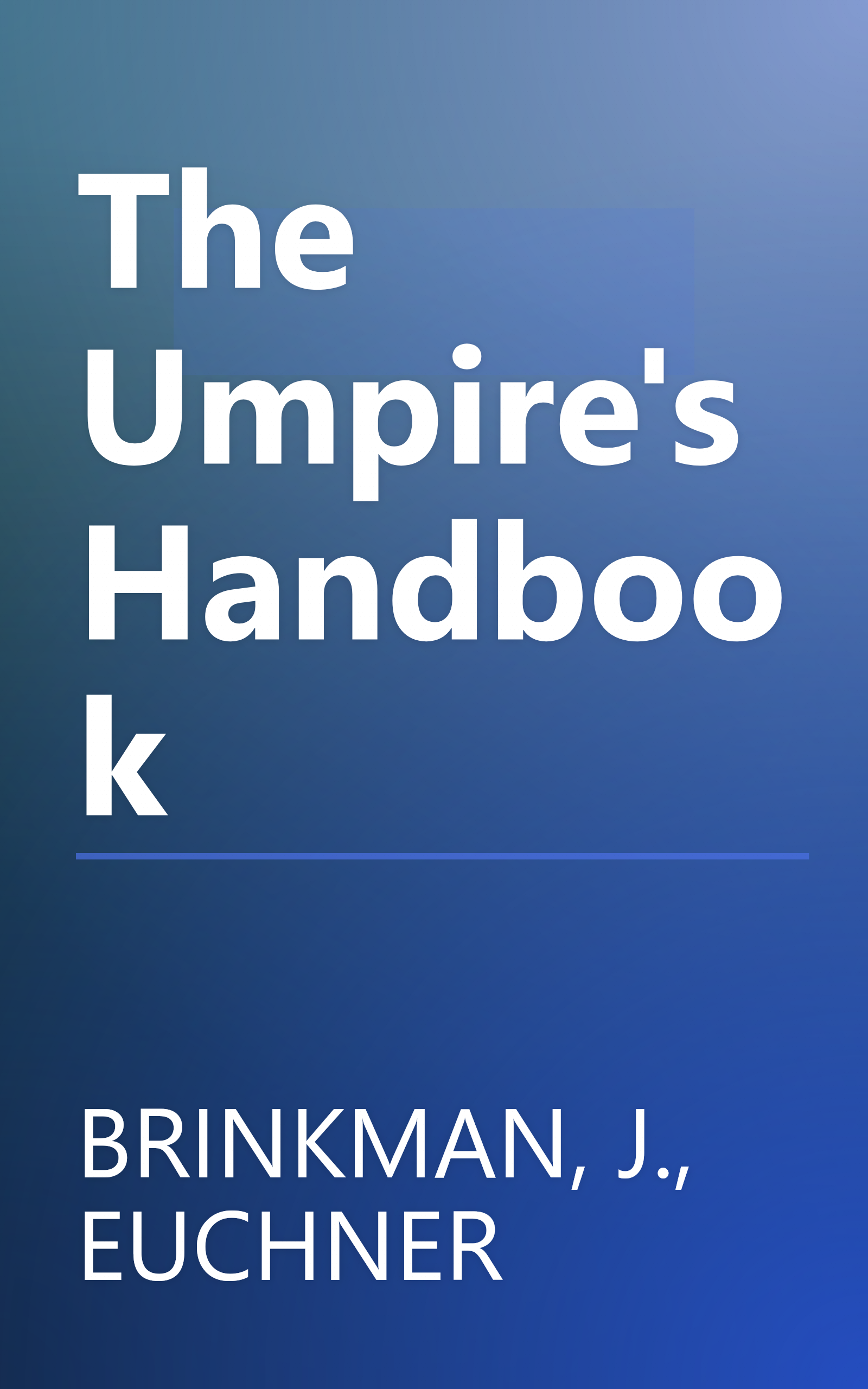 The Umpire's Handbook book cover