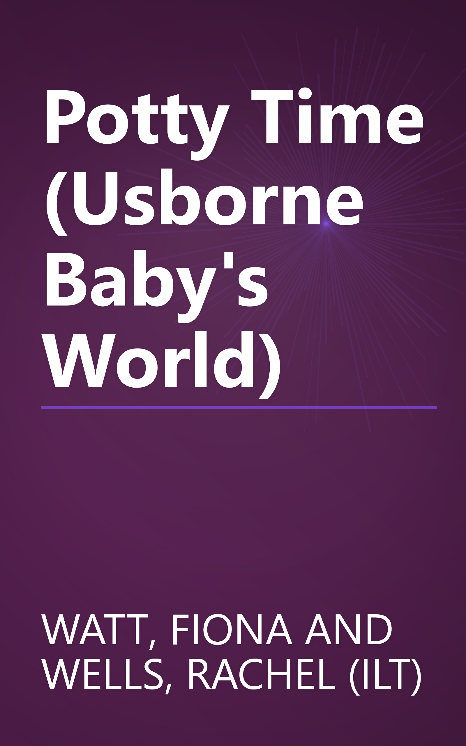 Potty Time (Usborne Baby's World) book cover