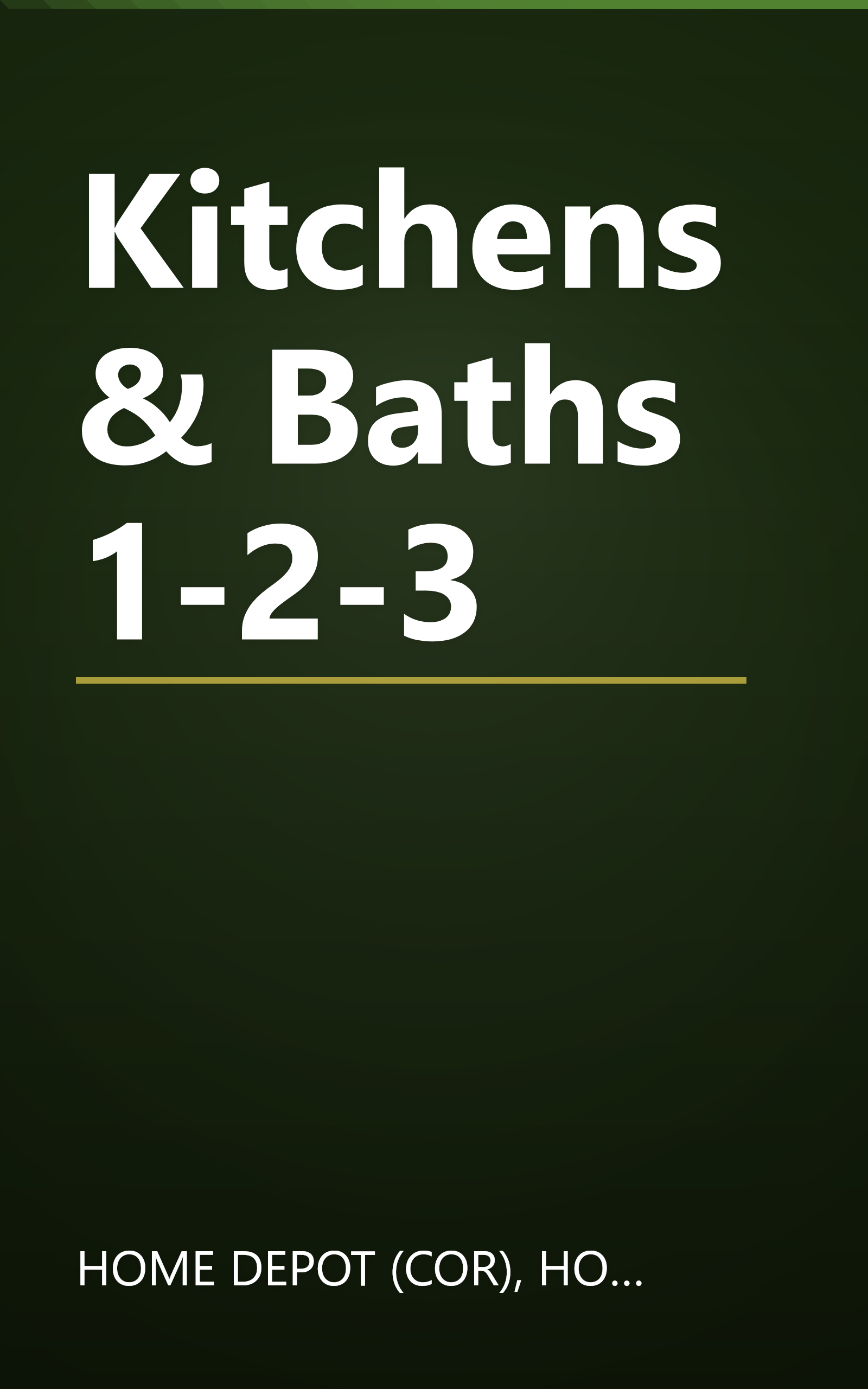 Kitchens & Baths 1-2-3 book cover