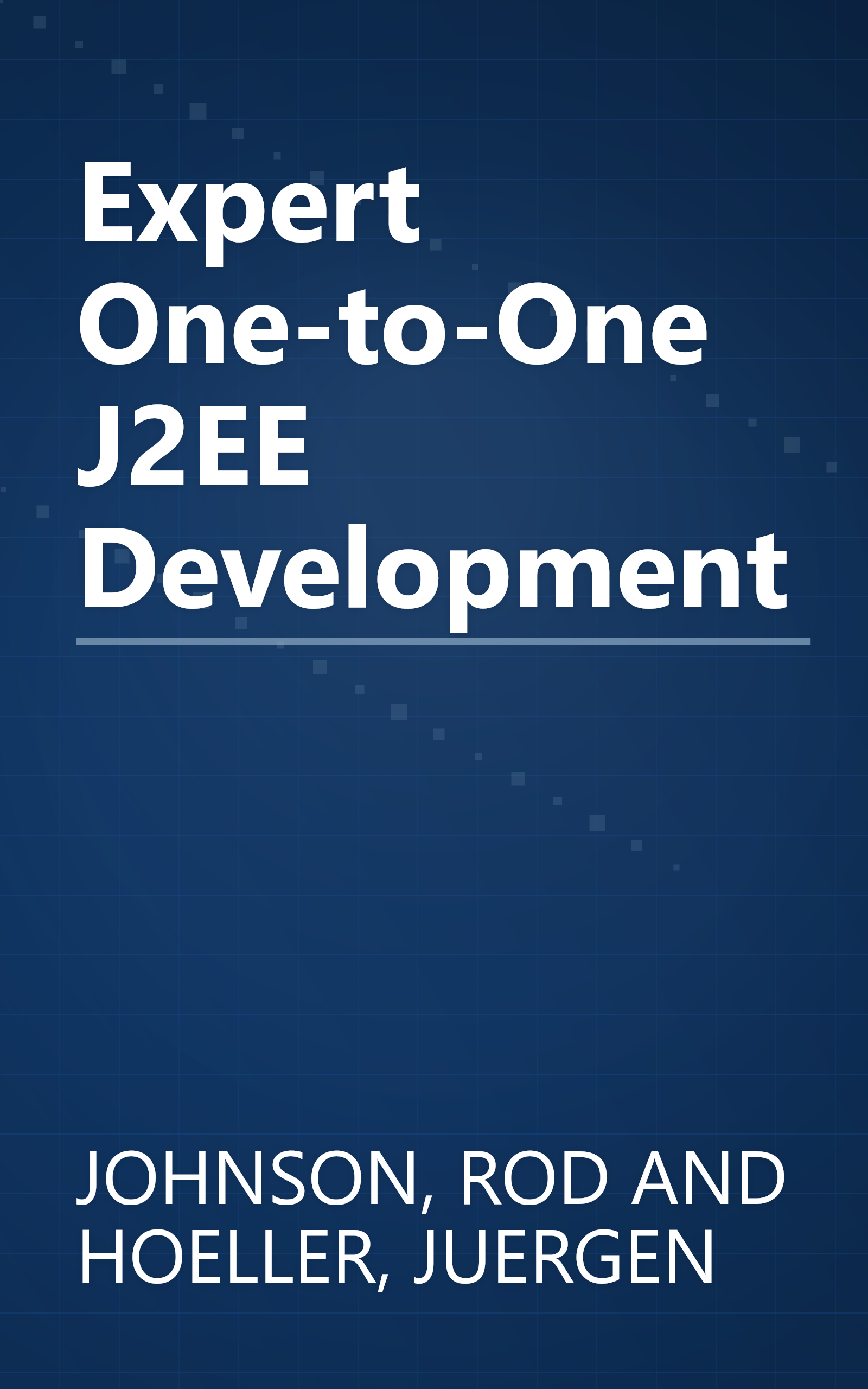 Expert One-to-One J2EE Development book cover