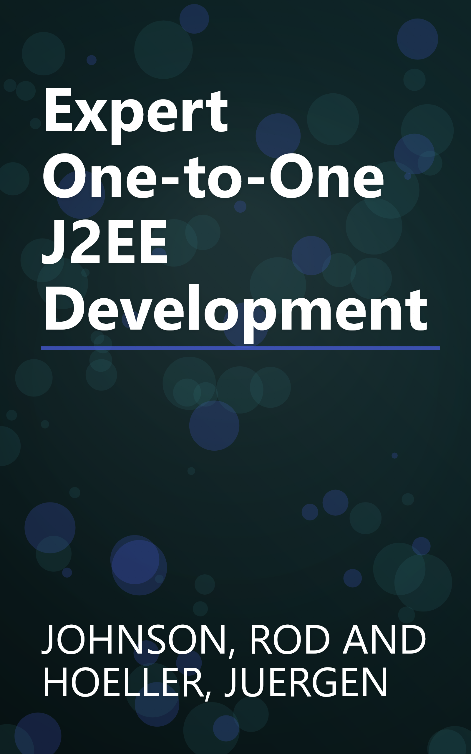 Expert One-to-One J2EE Development book cover