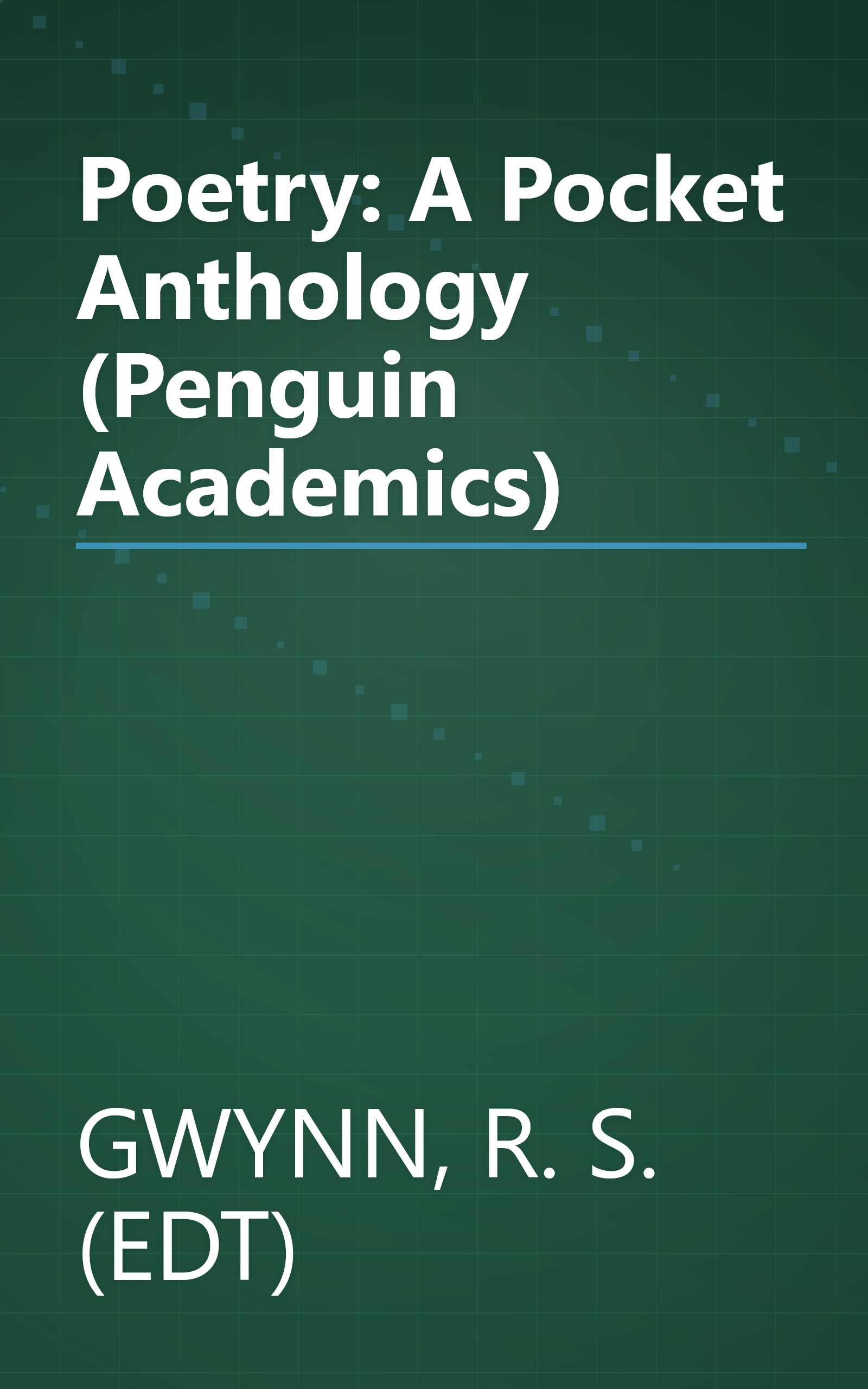 Poetry: A Pocket Anthology (Penguin Academics) book cover