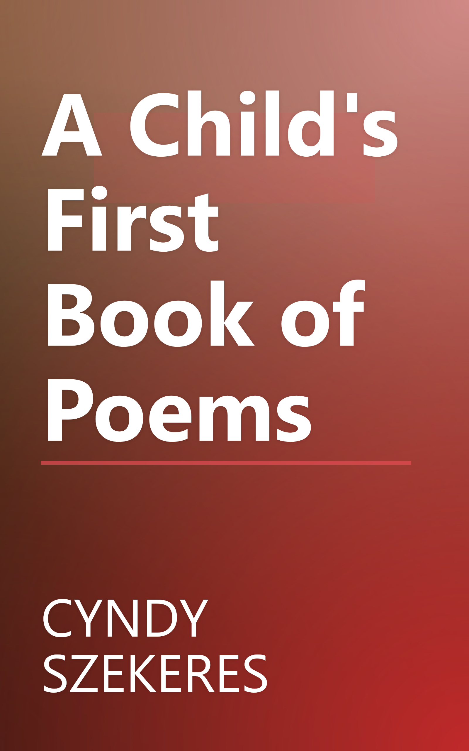 A Child's First Book of Poems book cover