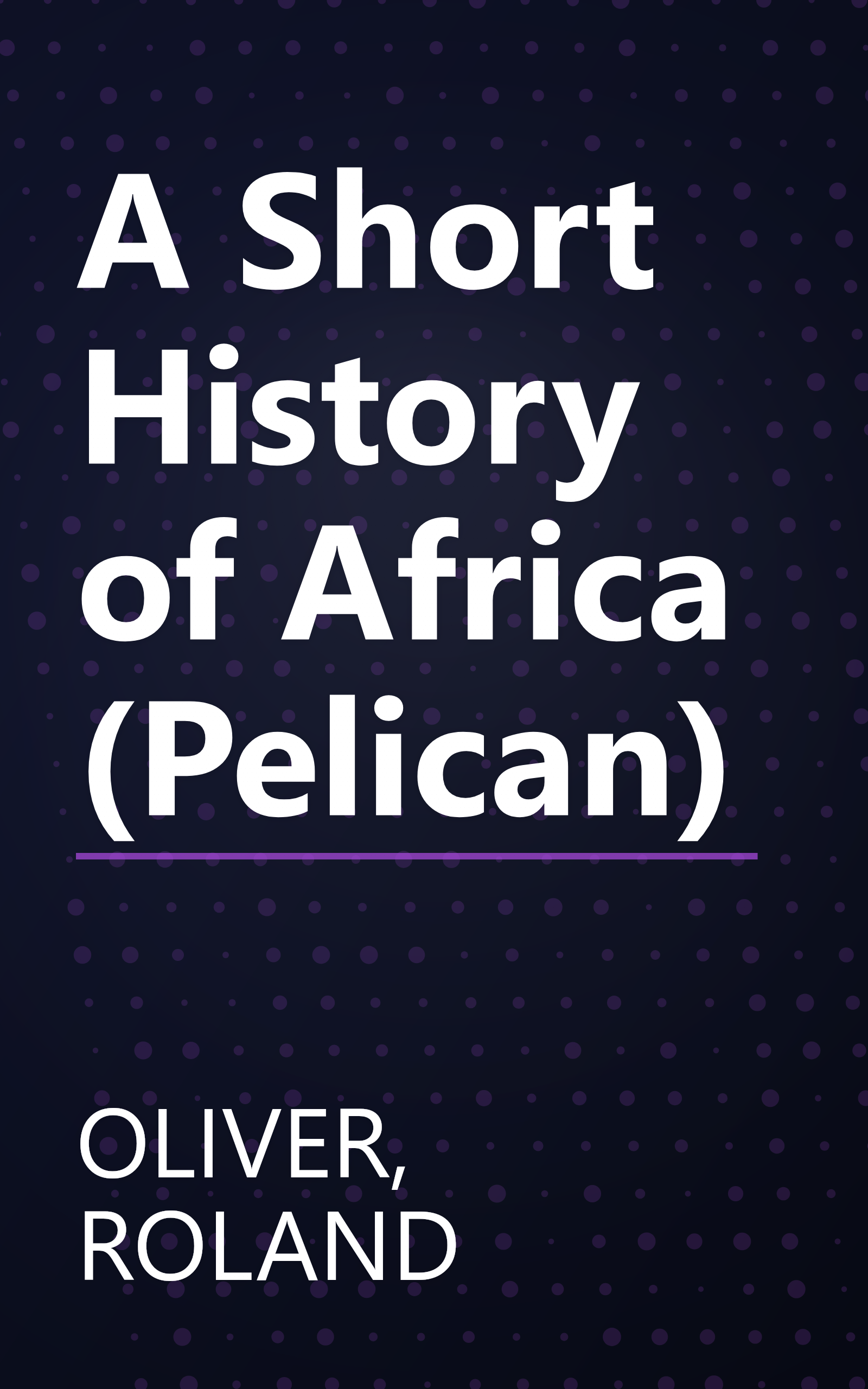 A Short History of Africa (Pelican) book cover